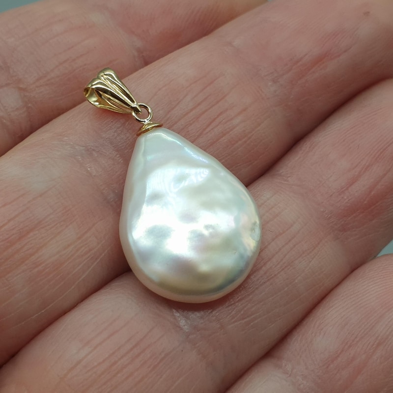 Baroque Pearls 9ct Gold - Etsy