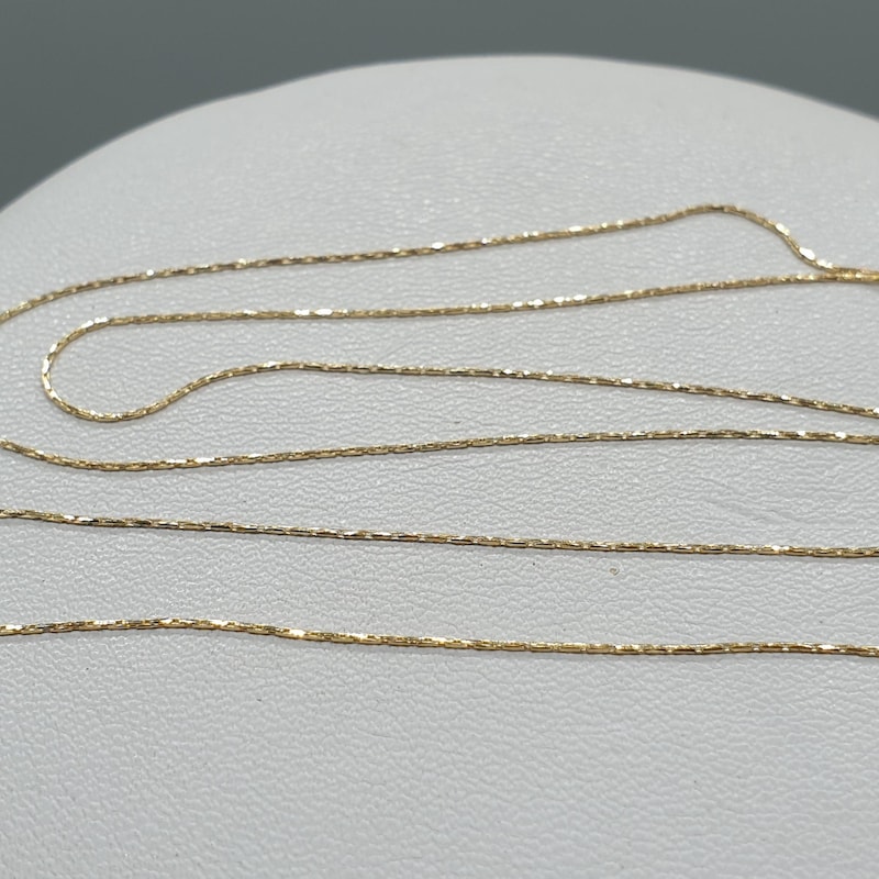 Long Rope 14k Gold Necklace - Etsy UK