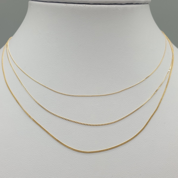 Fine 18 Gold Chain - Etsy
