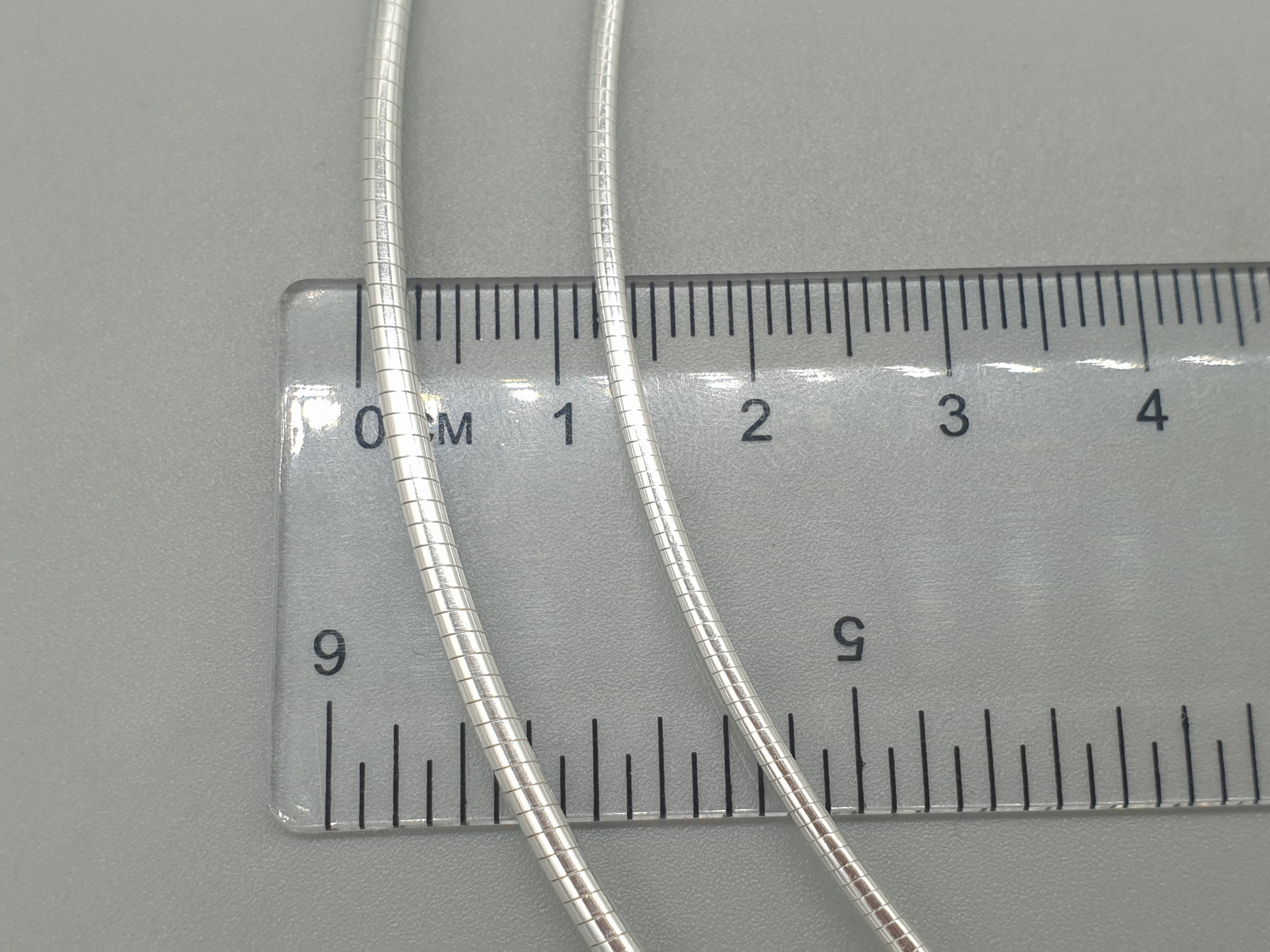 925 Sterling Silver Omega Chain Snake Wire Choker Necklace - Etsy