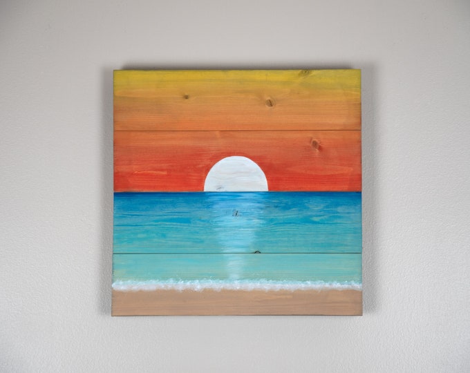 Beach Pallet Art - Etsy
