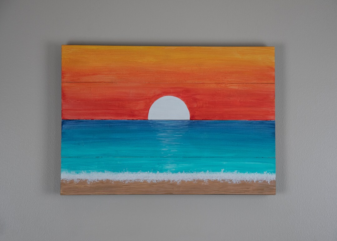 Beach Pallet Art - Etsy