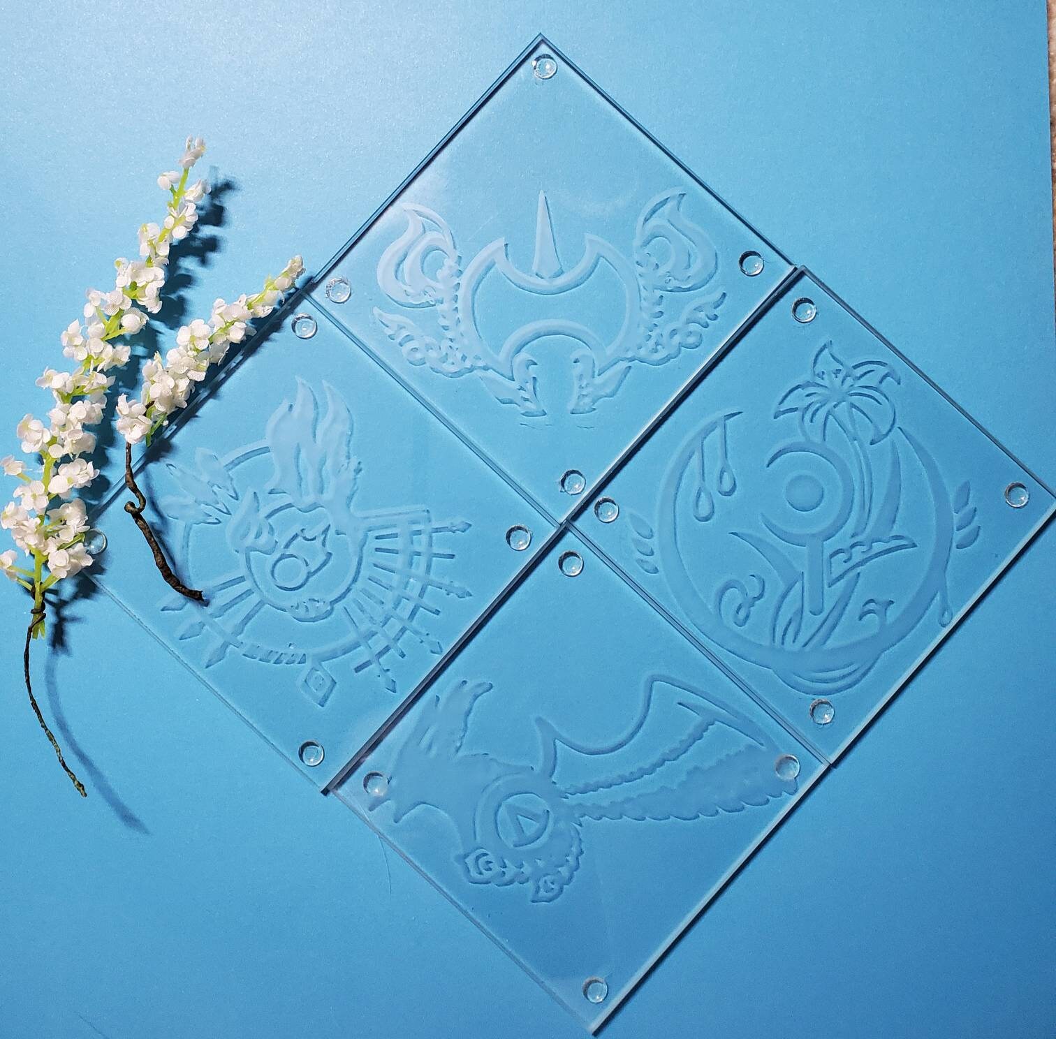 FFXIV Etched Coasters - Etsy