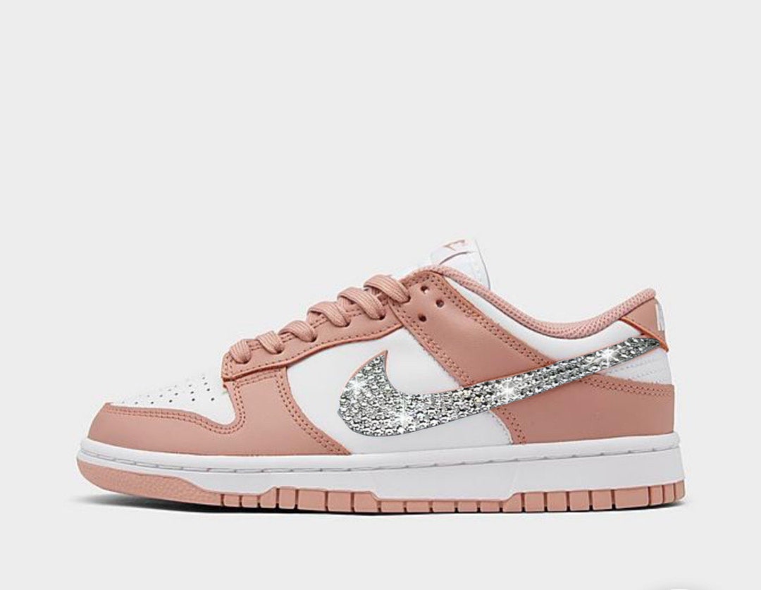 Womens Nike Dunk, Low Retro Customized With Swarovski Crystals - Etsy