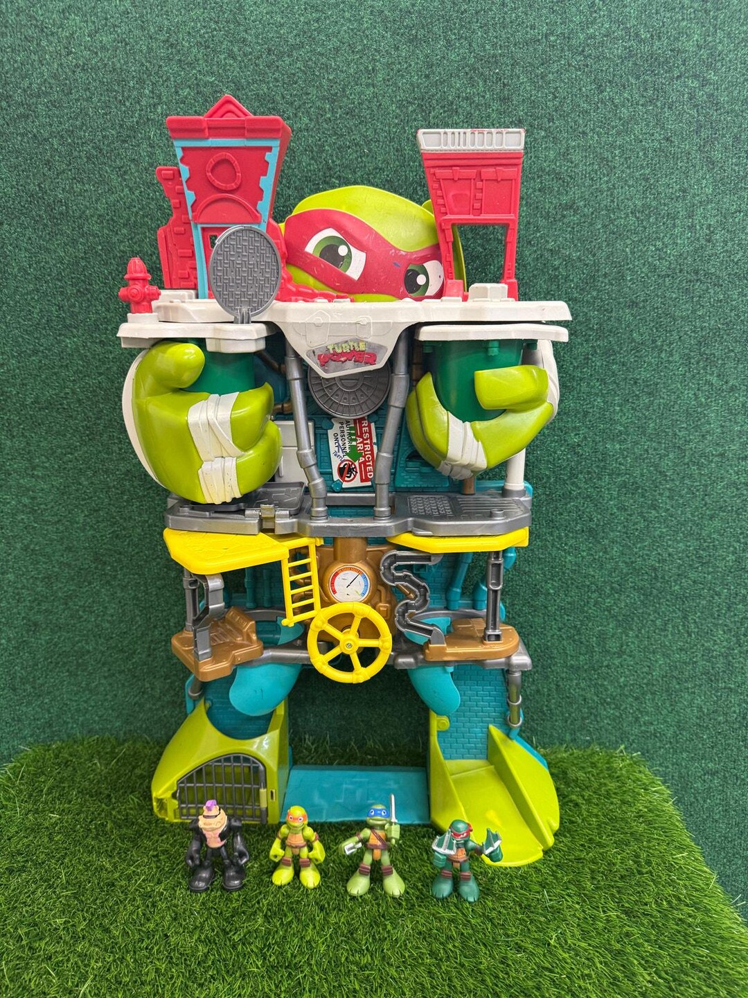Playskool TMNT Ninja Turtle Half Shell Hq Big Heroes Headquarters ...