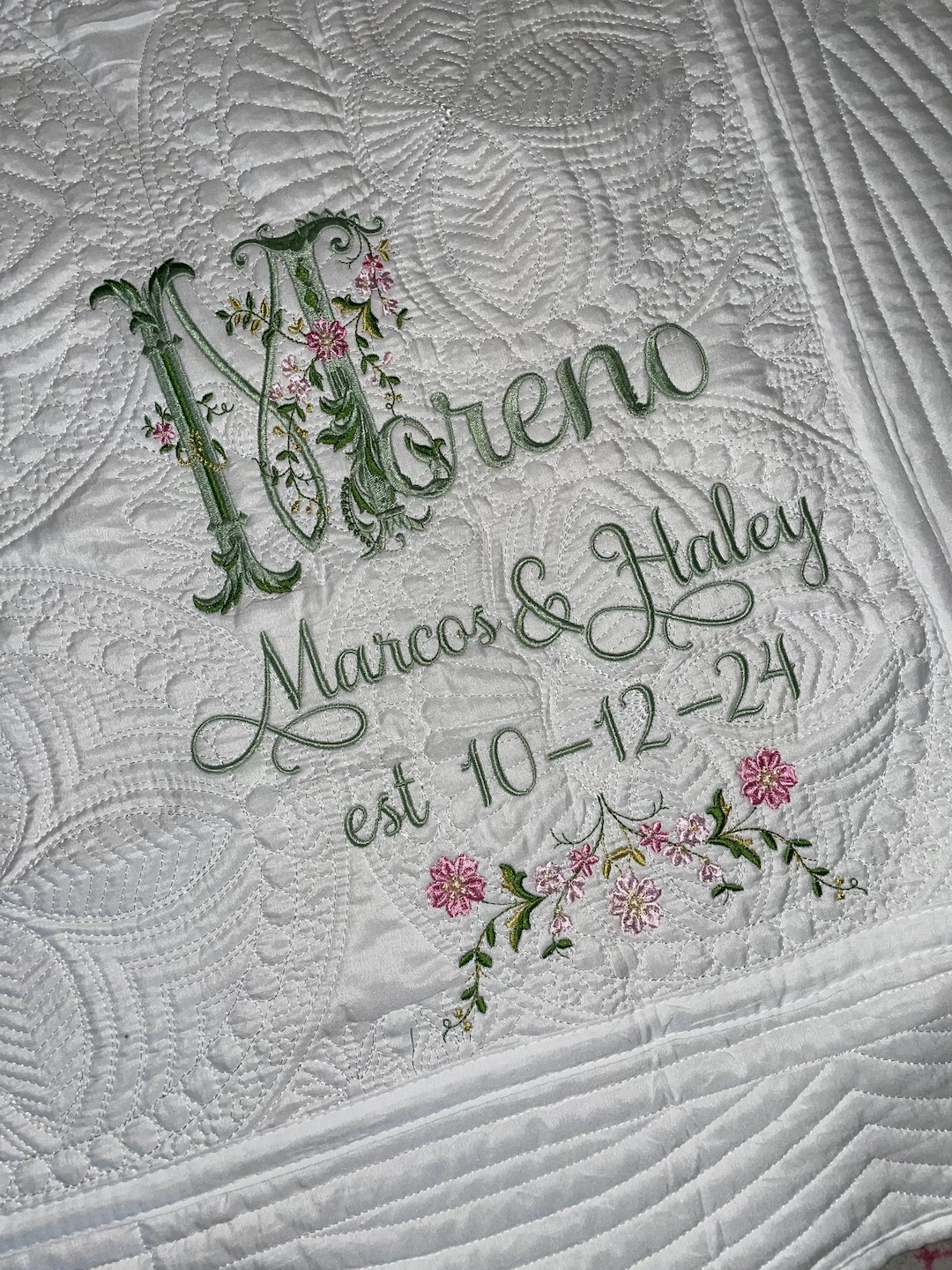 Personalized Heirloom Wedding Quilt - Etsy