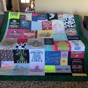 T-shirt Quilt, DEPOSIT ONLY Mosaic Quilt, Kids Quilt, Memory Quilt ...