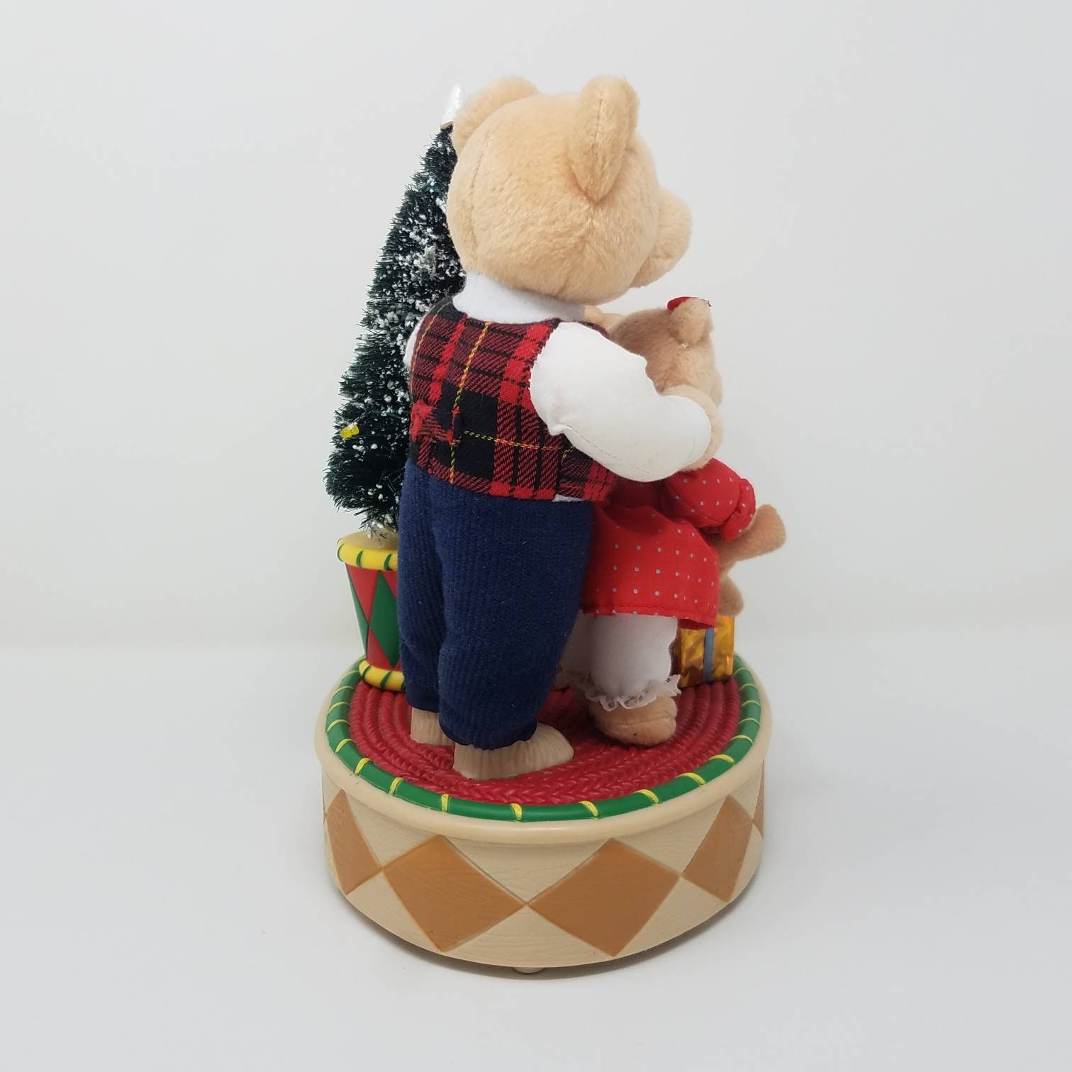 Vintage Christmas Family Bears Musical Display Stand Automatic ...