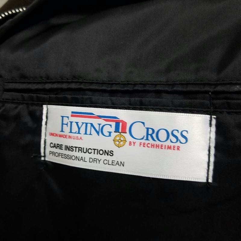 Vintage Shiny Brown Jacket Flying Cross by Fechheimer Union - Etsy