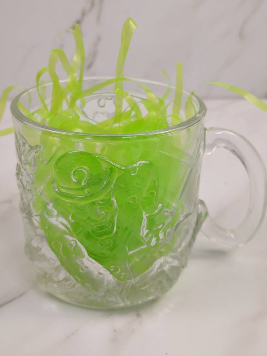 Vintage 90s Batman the Riddler Mug, Collectable Clear Handel Mug ...