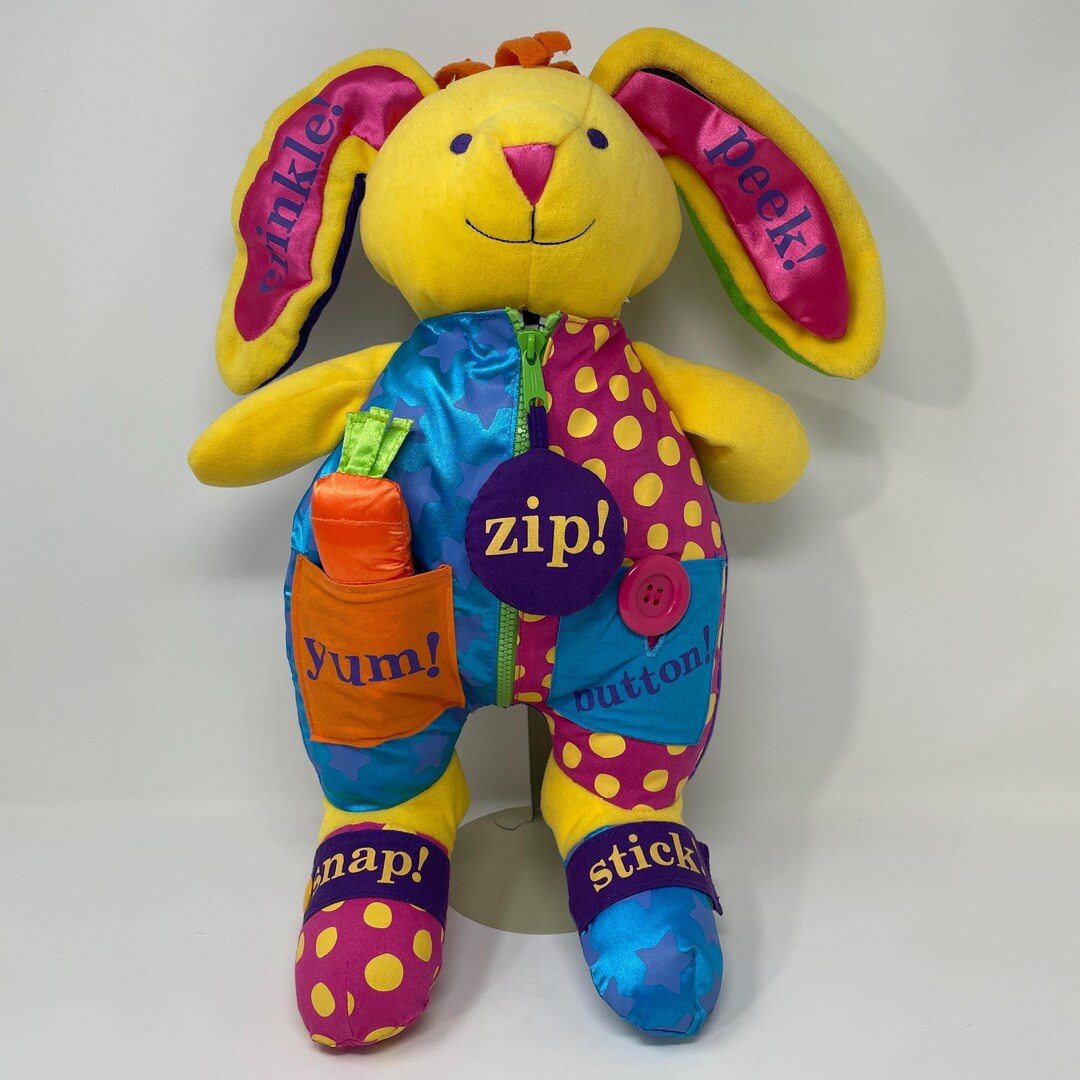 Vintage Stuffed Animal/plushie Bunny Rabbit Carter's 2000 Y2K Teach Me ...