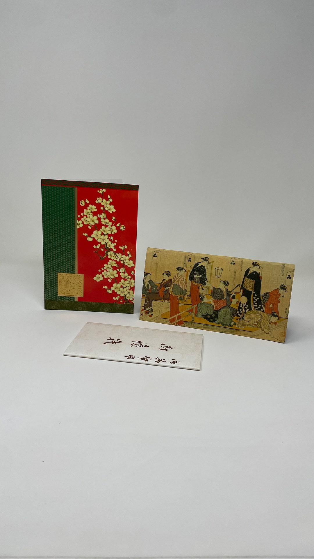 Vintage Asian Theme Collectable Paper and Card Bundle, Unique ...