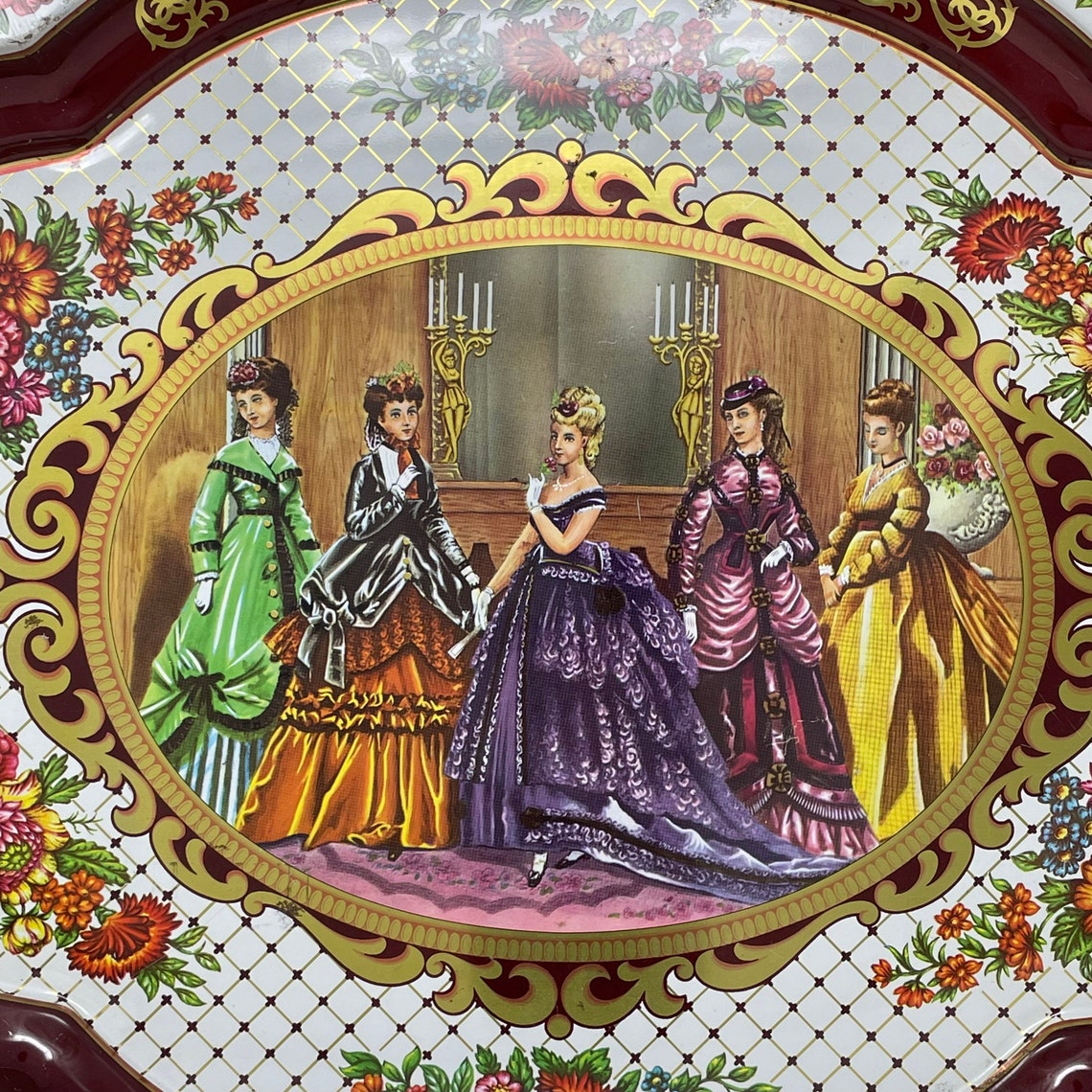 Vintage Serving Tray Daher Decorated Victorian Formal Ware - Etsy