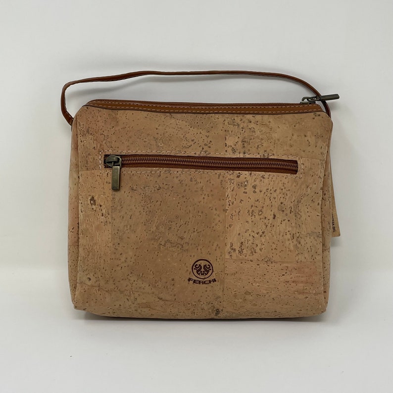 Vintage Y2K Ferchi Cork Shoulder Bag Eco Friendly Vegan Checkers Board ...