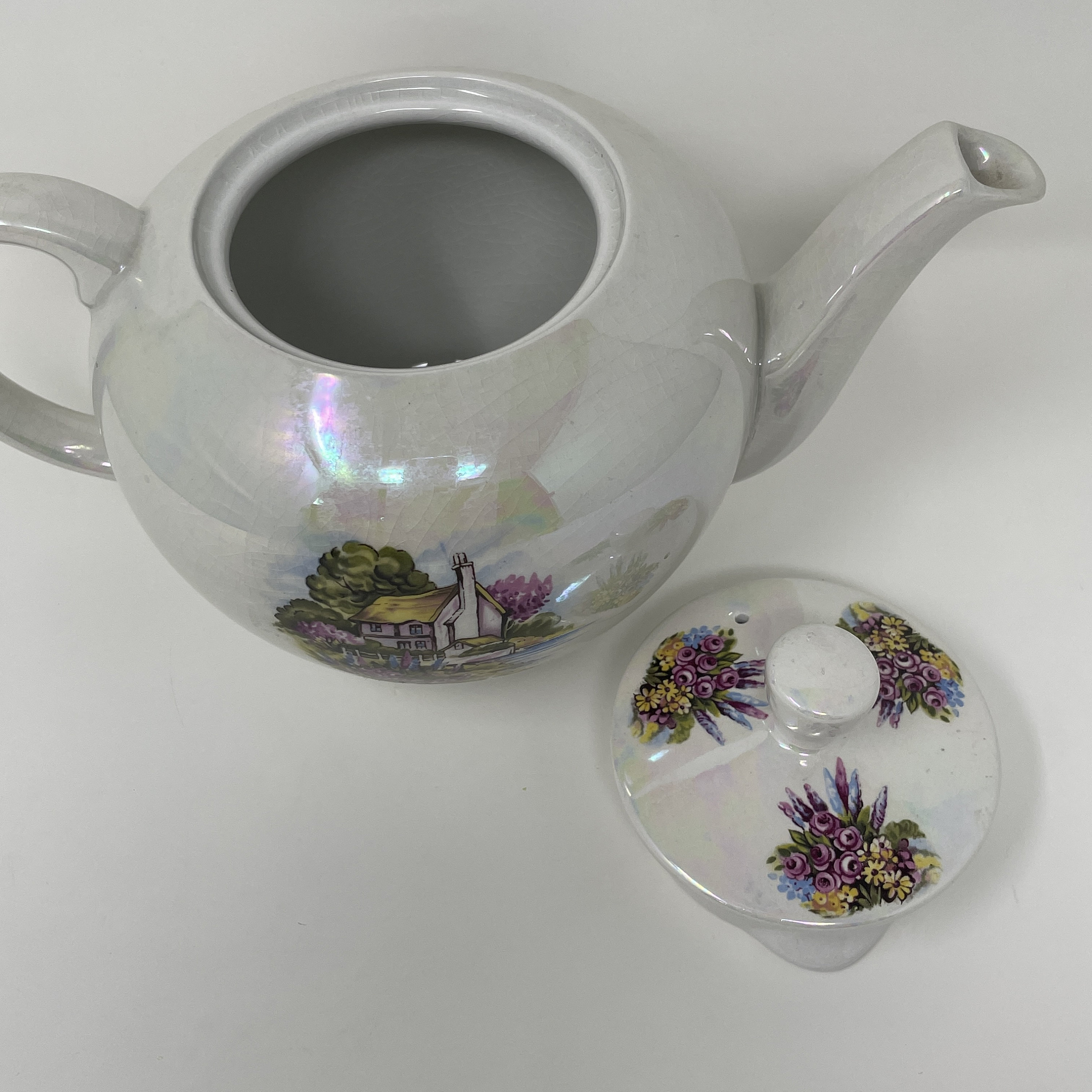 Vintage Teapot With Lids England Staffordshire 1960s Genuine Heatmaster ...