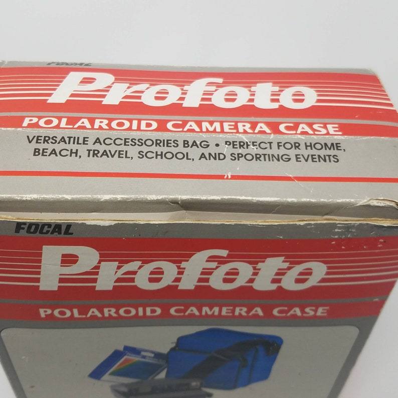 Vintage Profoto Polaroid Camera Blue Case Heavy Duty Nylon Construction ...