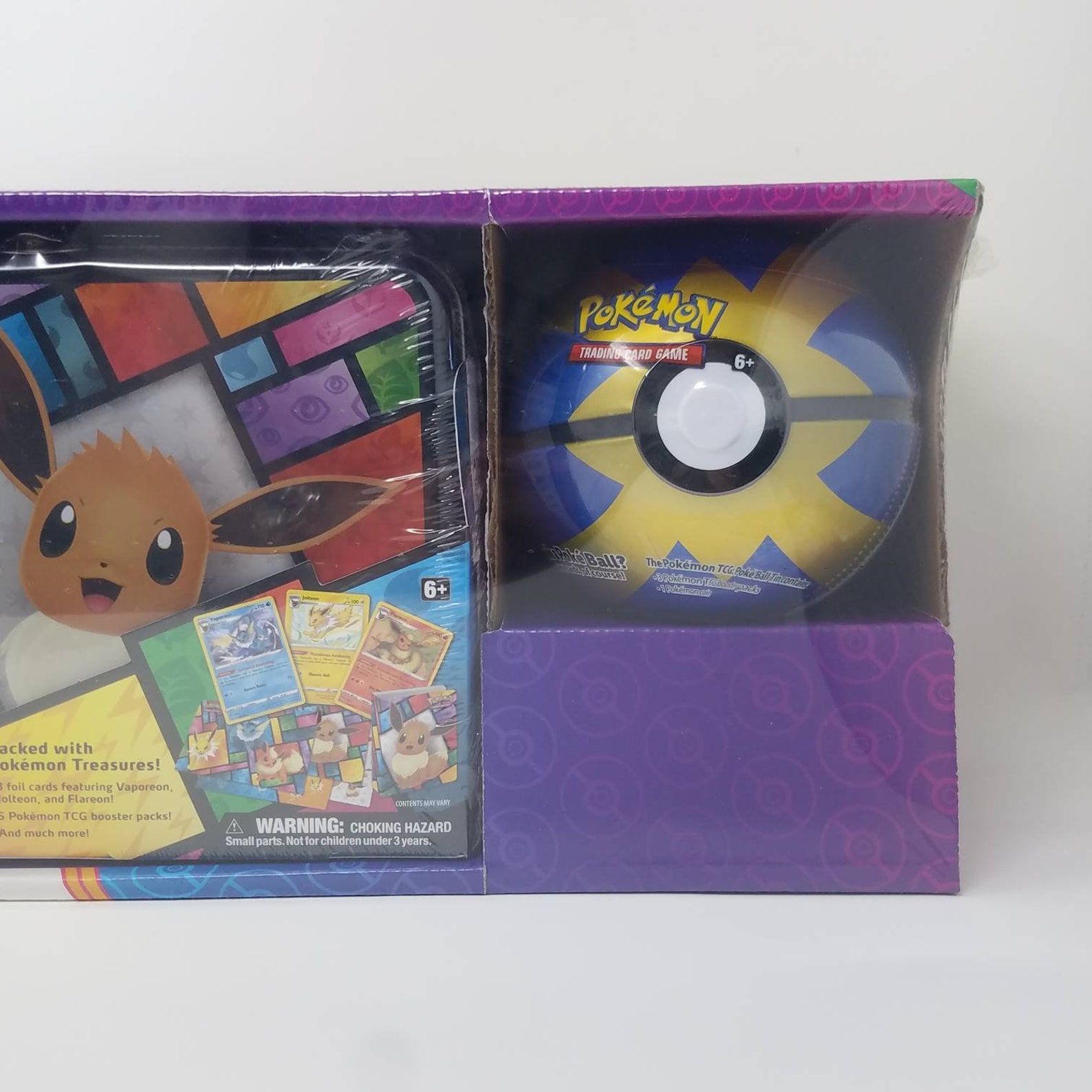NIB Exclusive Pokémon Eevee Chest 2 Poke Balls, Tin Booster Limited ...