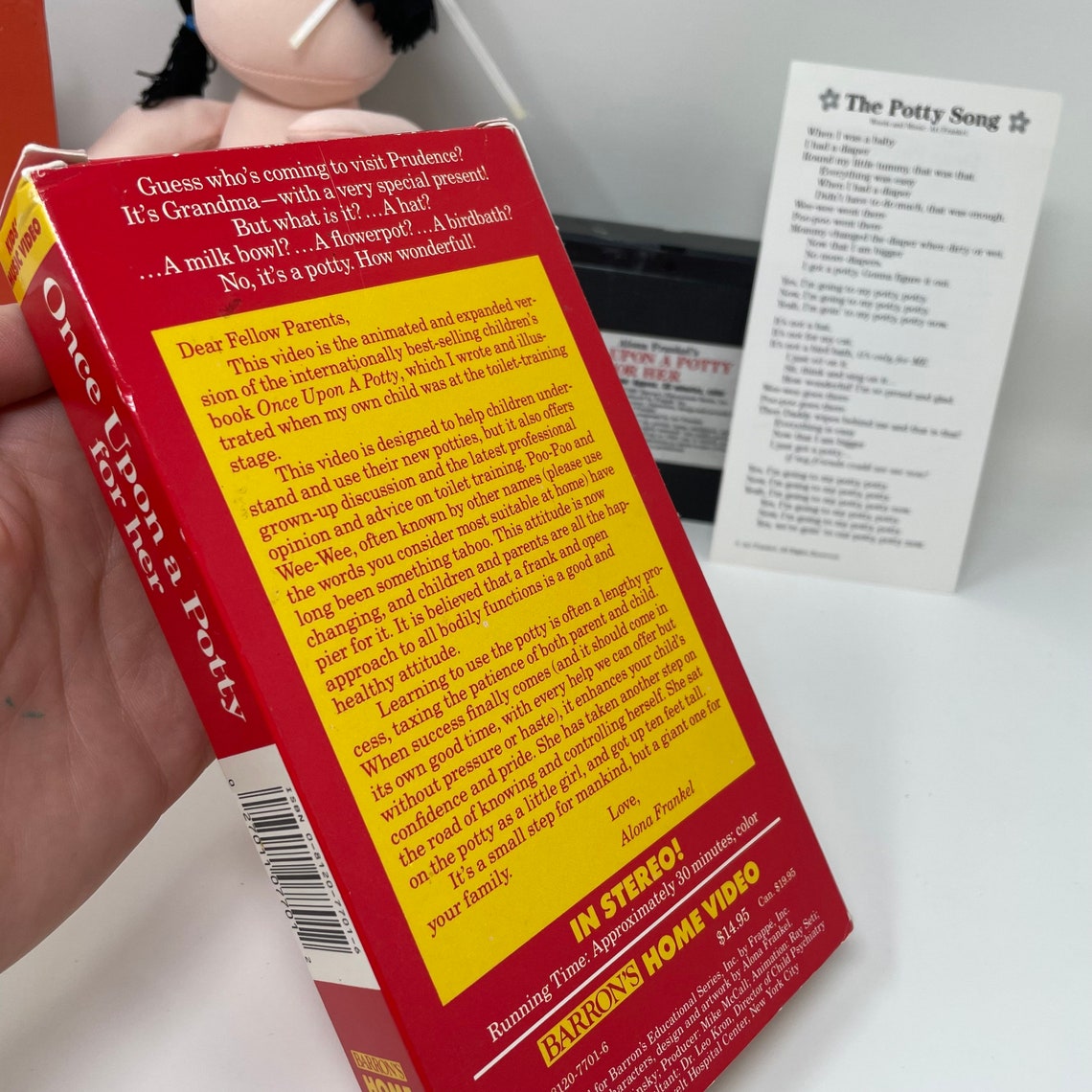 Vintage Once Upon a Potty Time Bundle Set Book VHS Plush Doll - Etsy