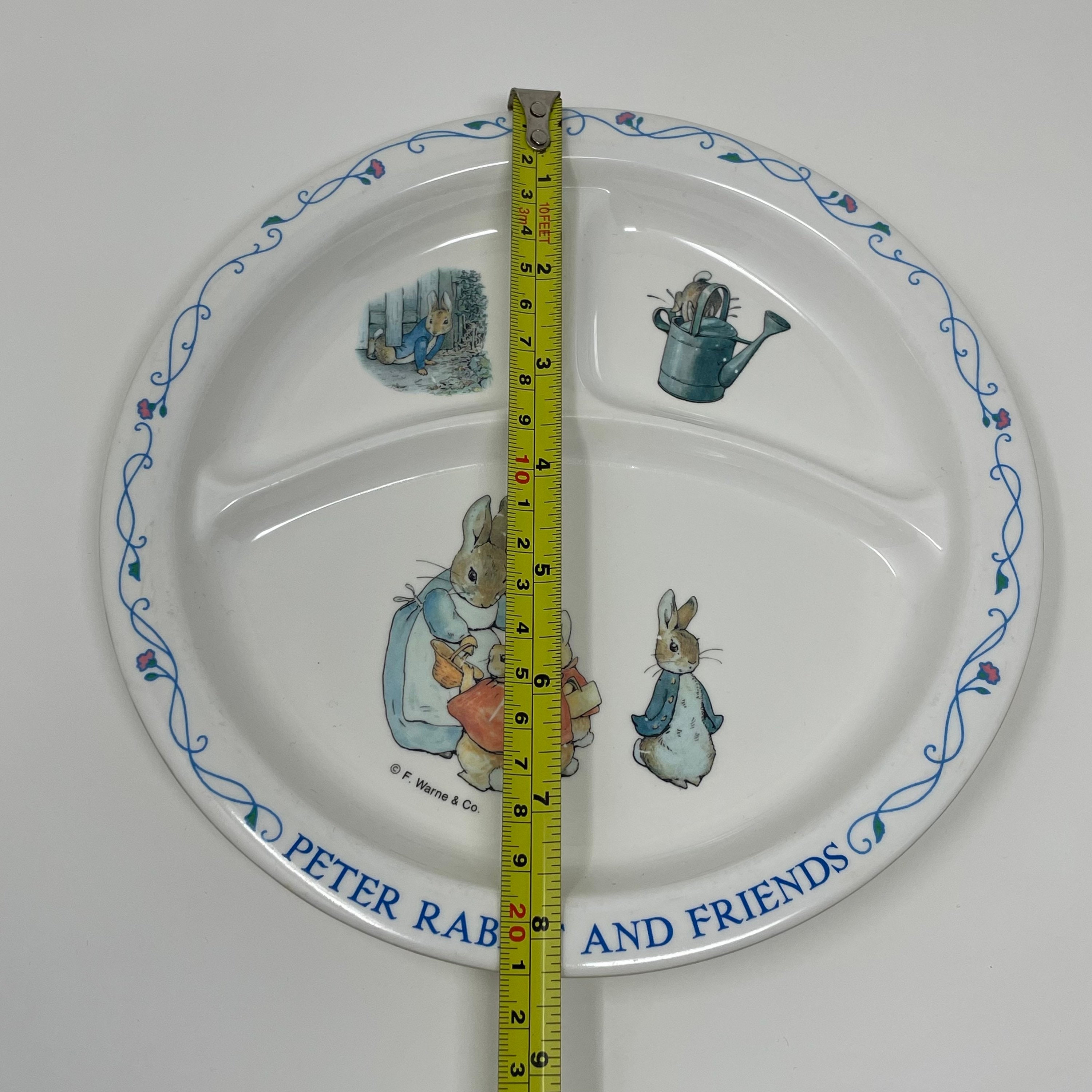 Vintage Eden Nursey Peter Rabbit and Friends Children Melamine 8.5 ...