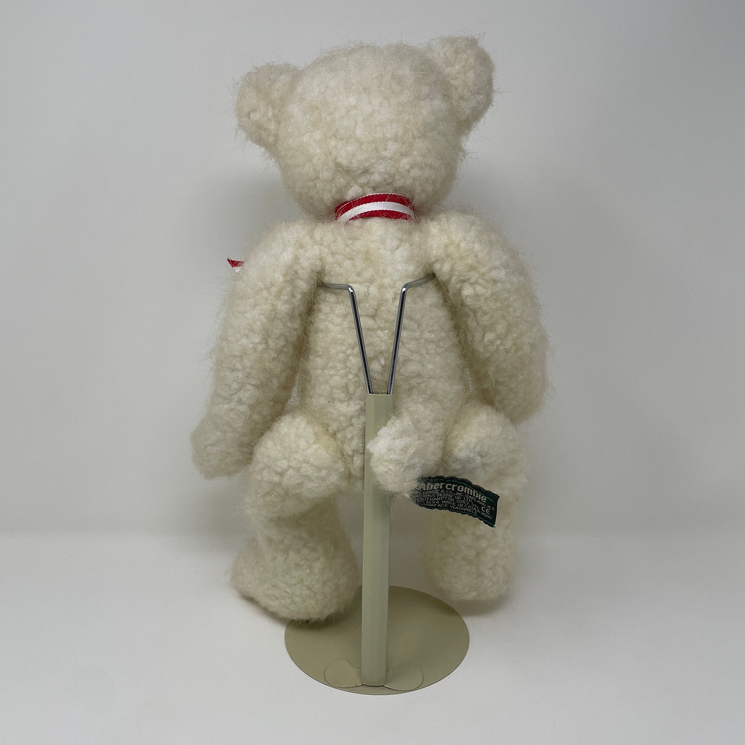 Vintage Rare Abercrombie Russ Stuffed Bear Plush With Bow , Nursery ...