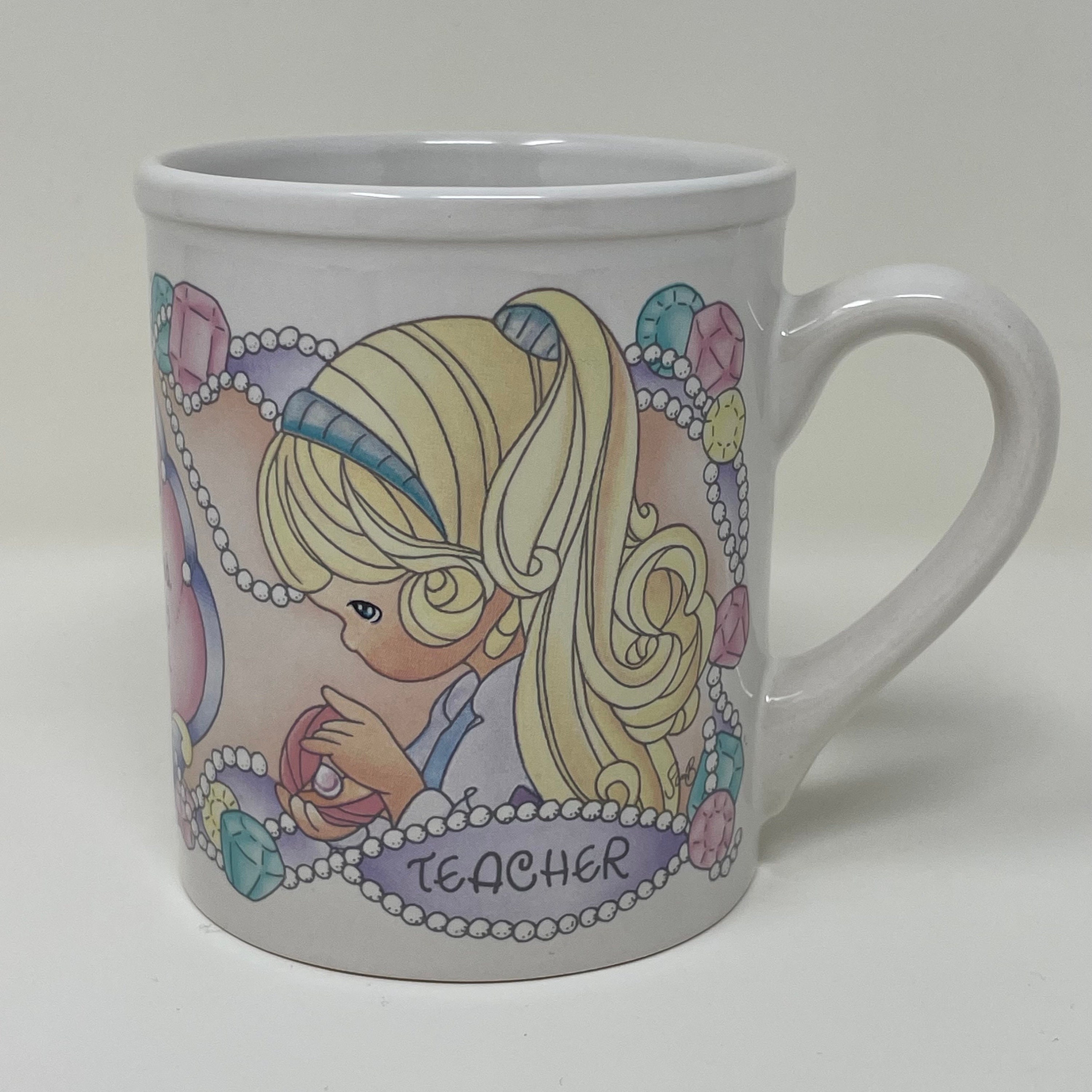Vintage Enesco 90's Blonde Teacher Poem, Kawaii Precious Moments With ...