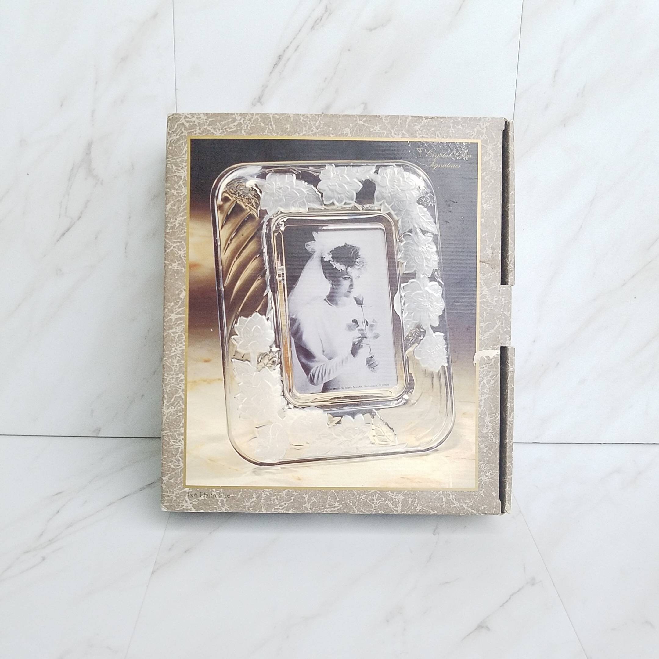 Vintage Crystal-clear Signature Picture Frame New Open Box Rectangular ...