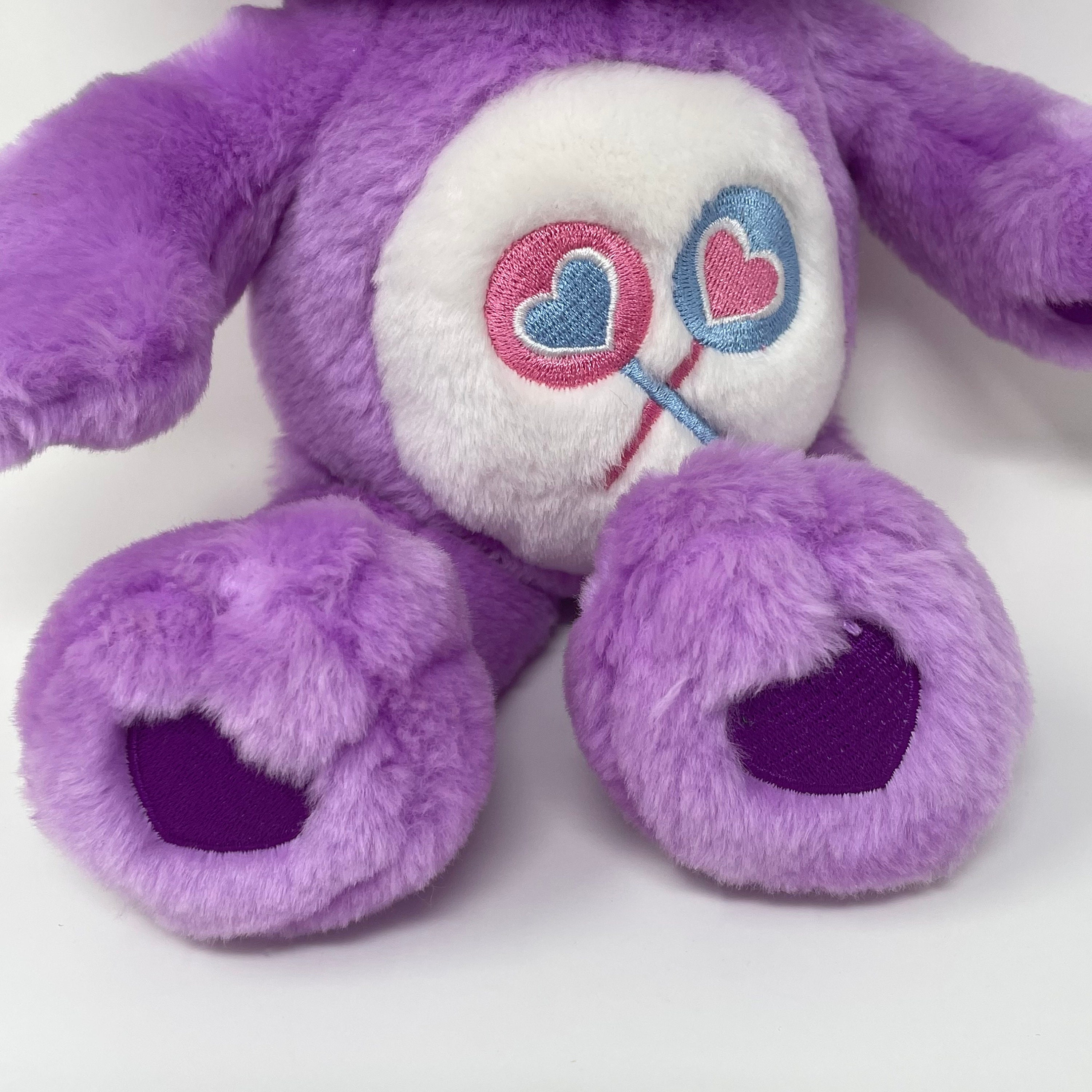 Retired Vintage Y2K Purple Care Bear Share Bears Stuffed Animal - Etsy