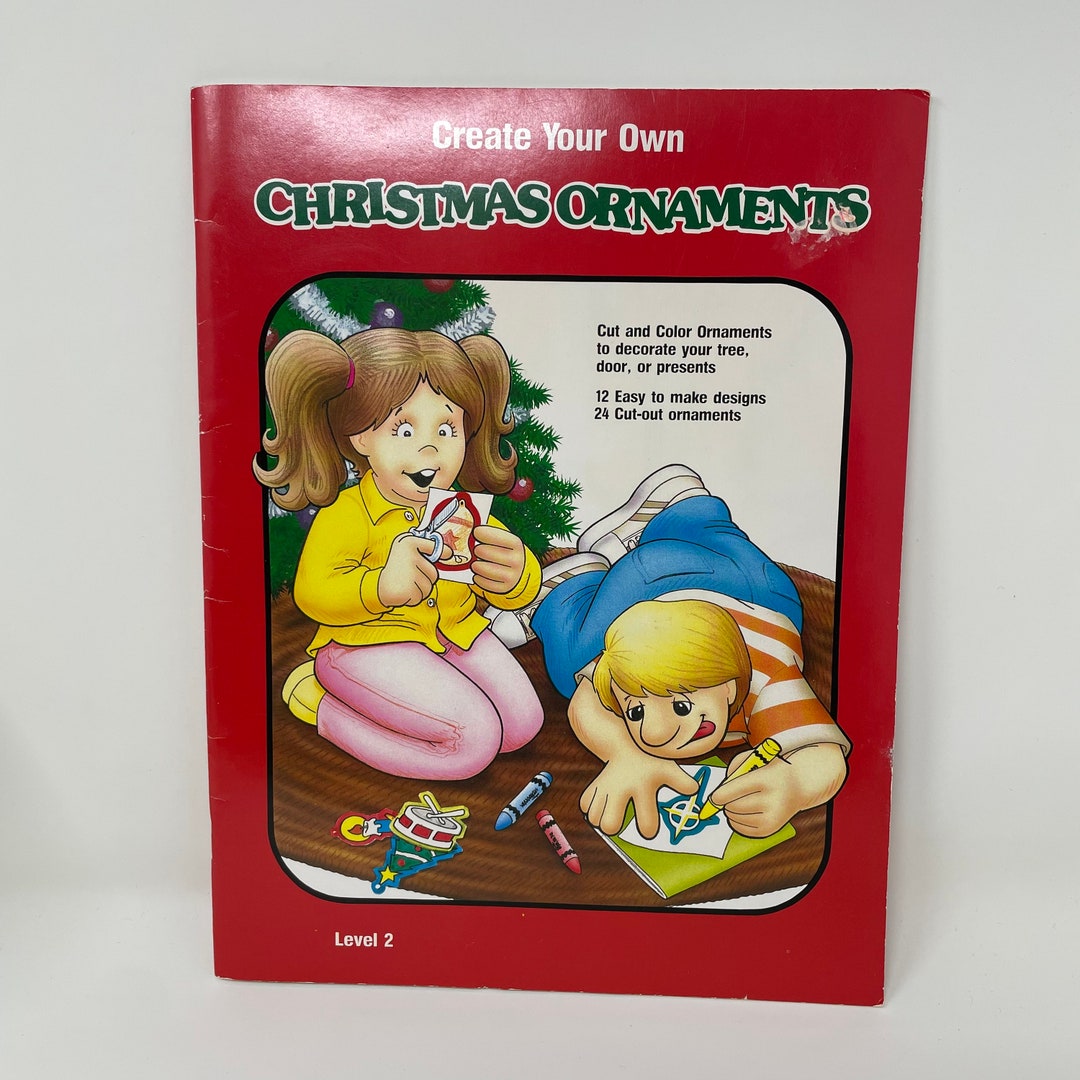 1988 Vintage Christmas Create Your Own Book of CHRISTMAS ORNAMENT - Etsy