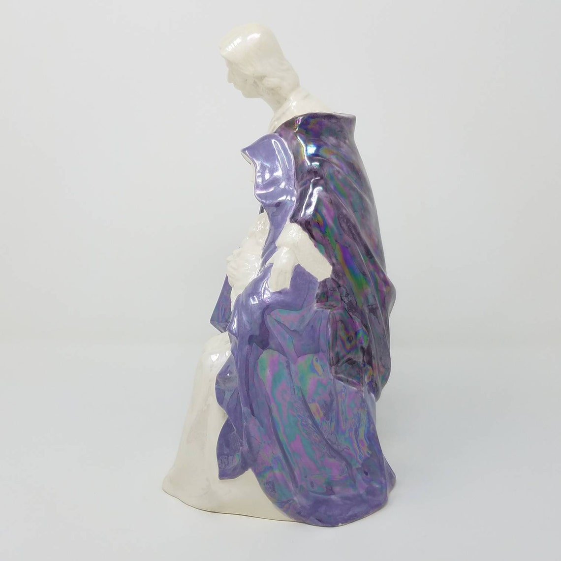 Vintage 90's Luster Wear Purple Iridescent Figure of - Etsy