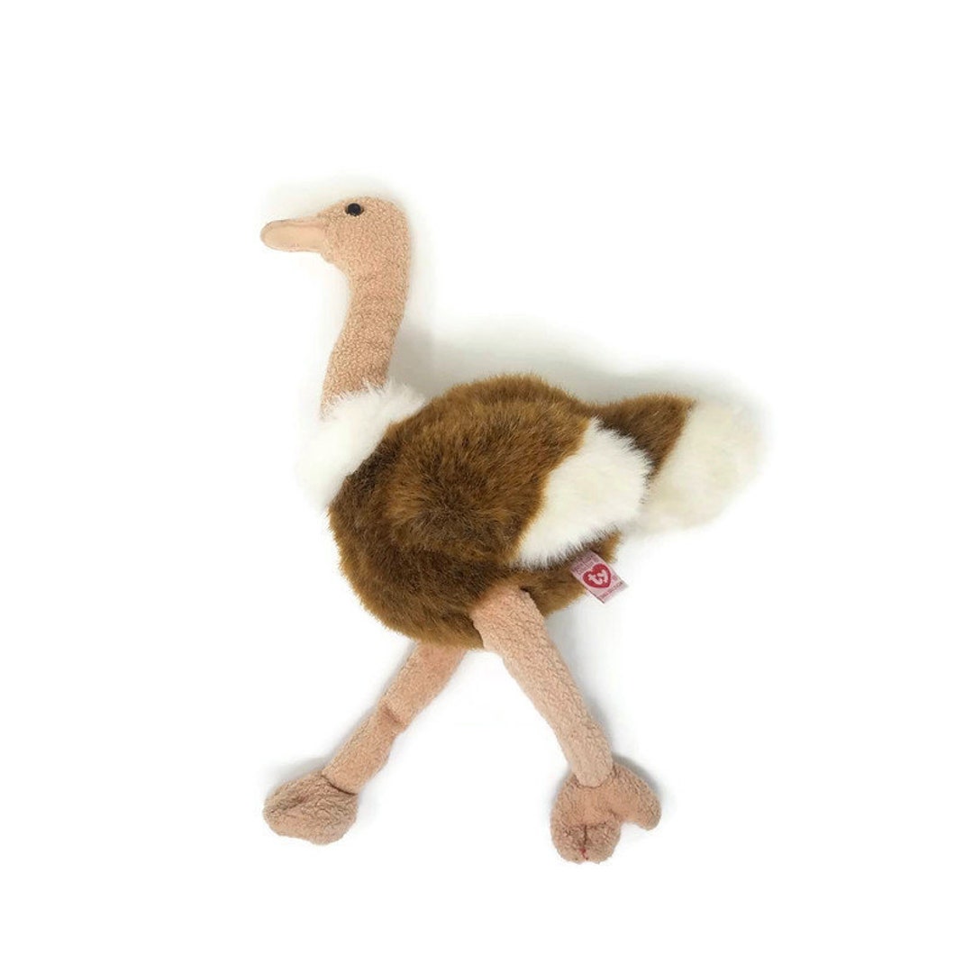Vintage TY Fluffy Ostrich the Beanie Buddies Collection, Authentic 1998 ...