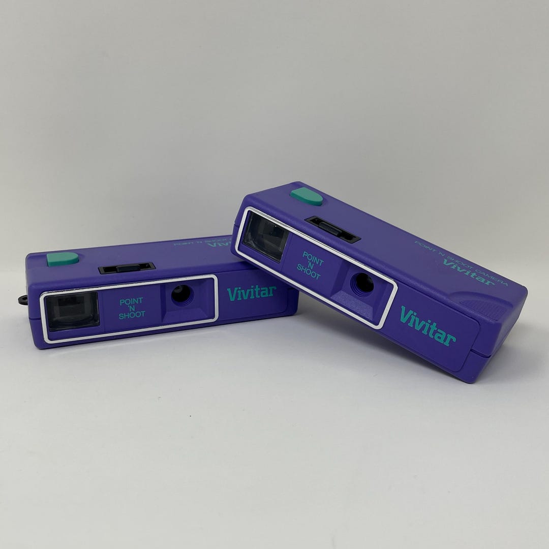Vintage Point N' Shoot Camera by Vivitar 1980s 2pc Purple Green - Etsy UK