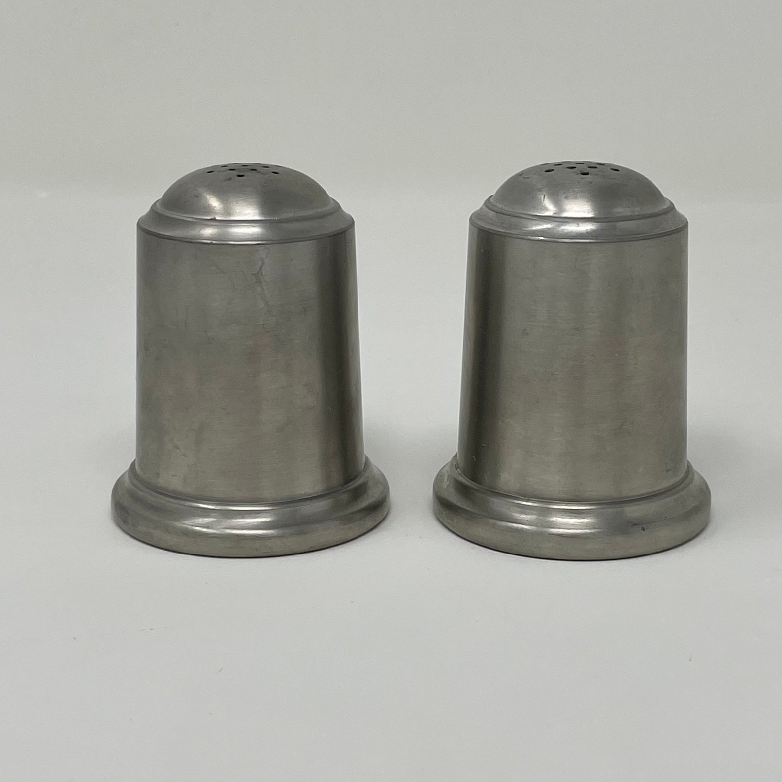 Vintage Gothic Silver Pewter Salt and Pepper Shakers With Handles - Etsy