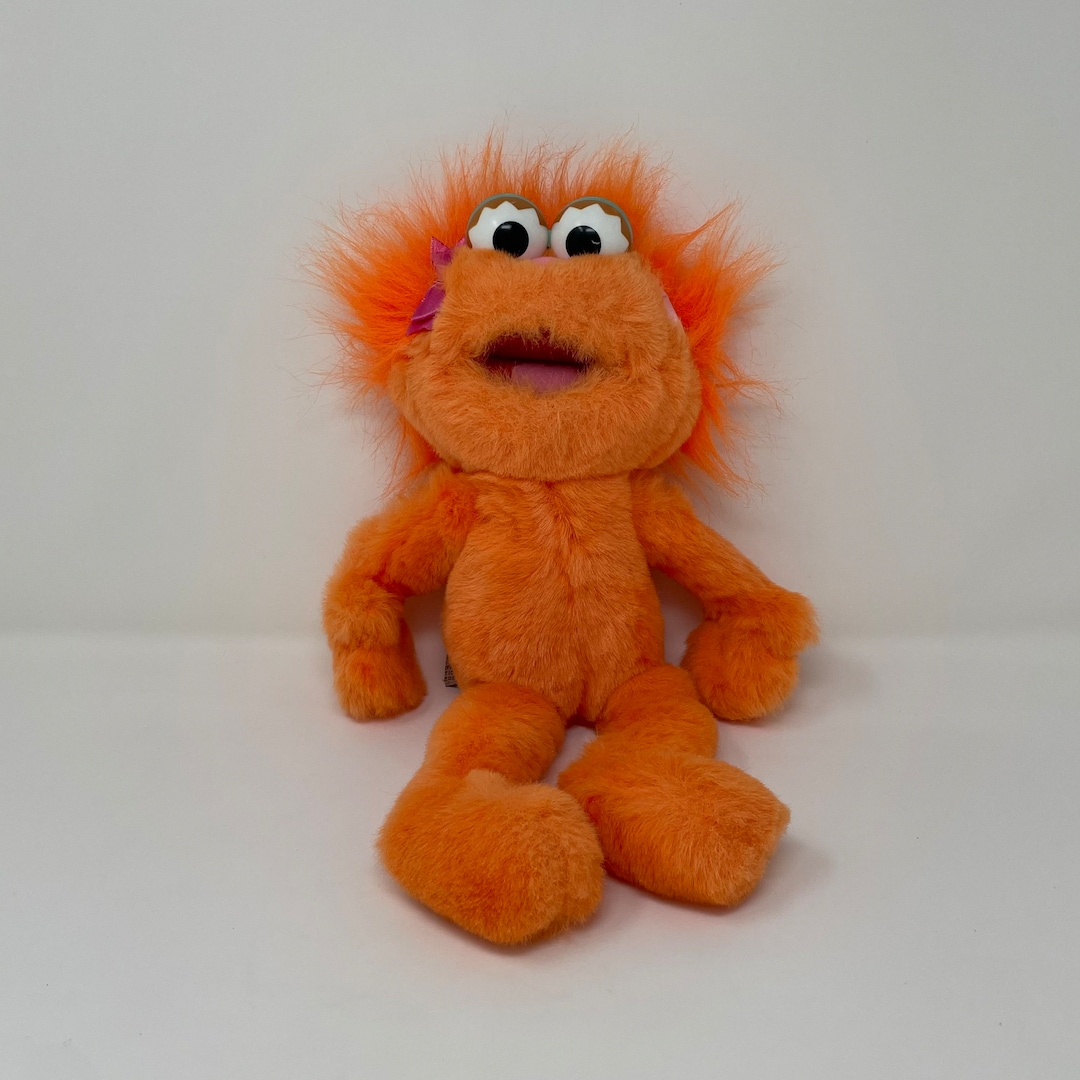 Vintage Applause Orange Monster Zoe Sesame Street Stuffed Plush Jim ...