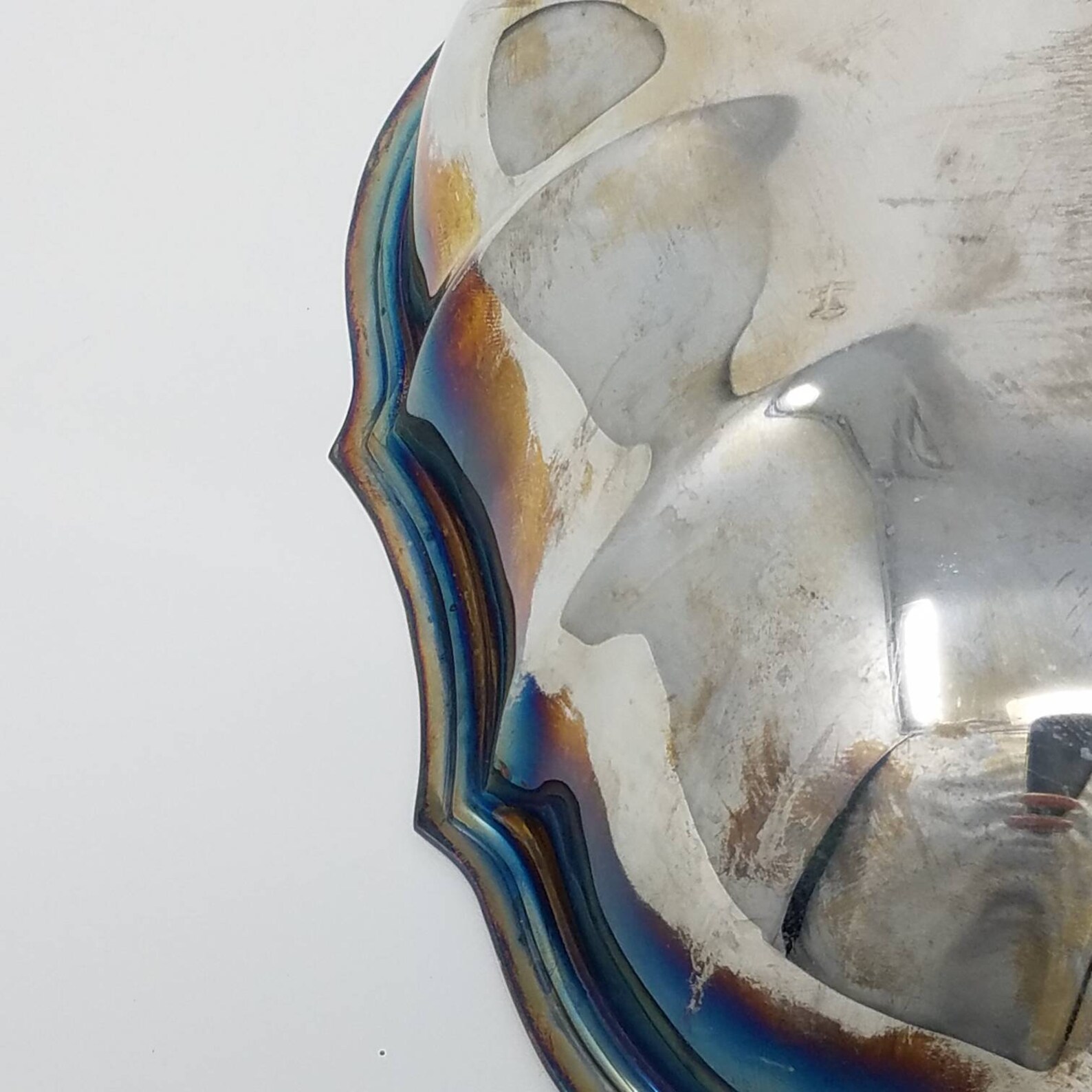 Vintage Scalloped Low Profile Silver Bowl International Silver - Etsy