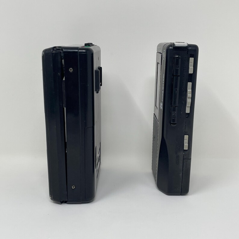 Vintage Sony Walkman FM/AM and GE Microcassette Tape Player/ Recorder ...