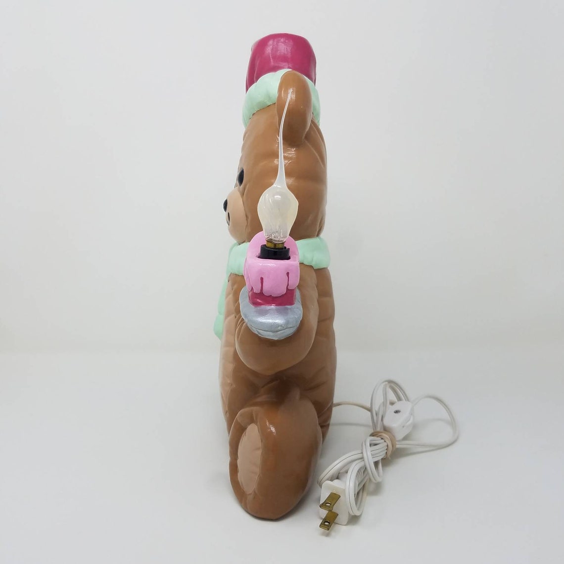 Vintage Ceramic Teddy Bear Plug in Light Up/ Night Light 13 - Etsy
