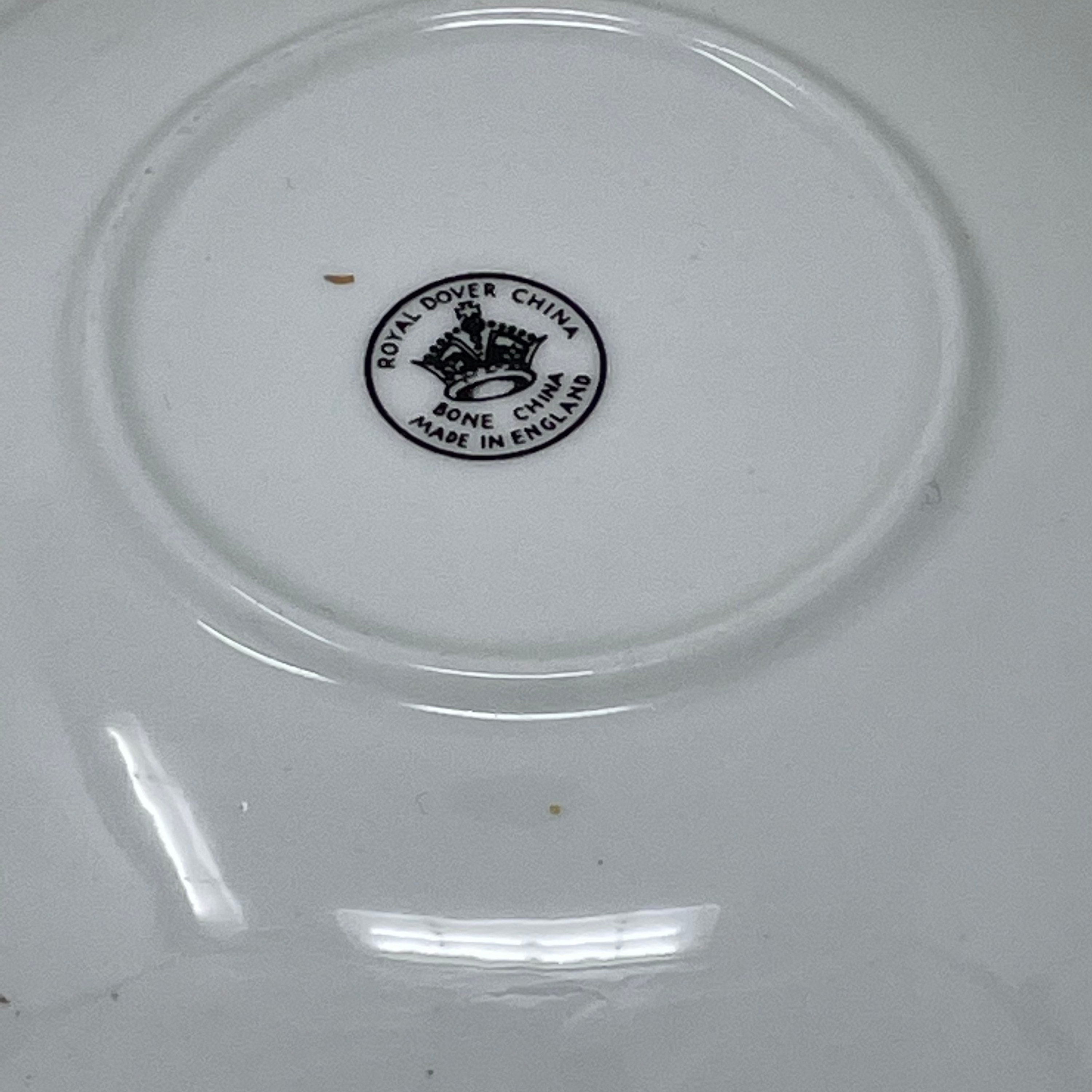 Vintage Royal Dover China Teacup and Saucer Set With Gold - Etsy