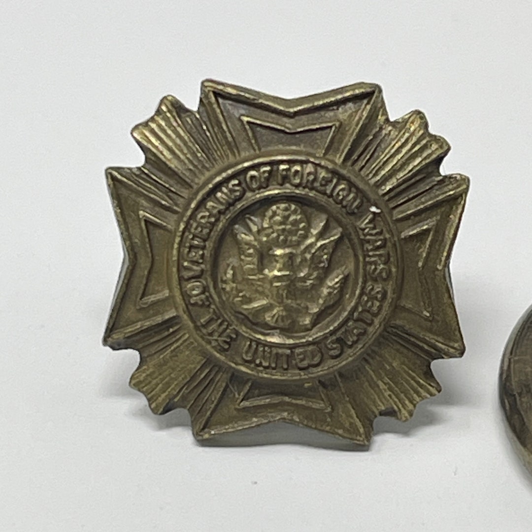 Vintage Authentic WWII VFW Veterans of Foreign Wars Lapel Button Pin ...
