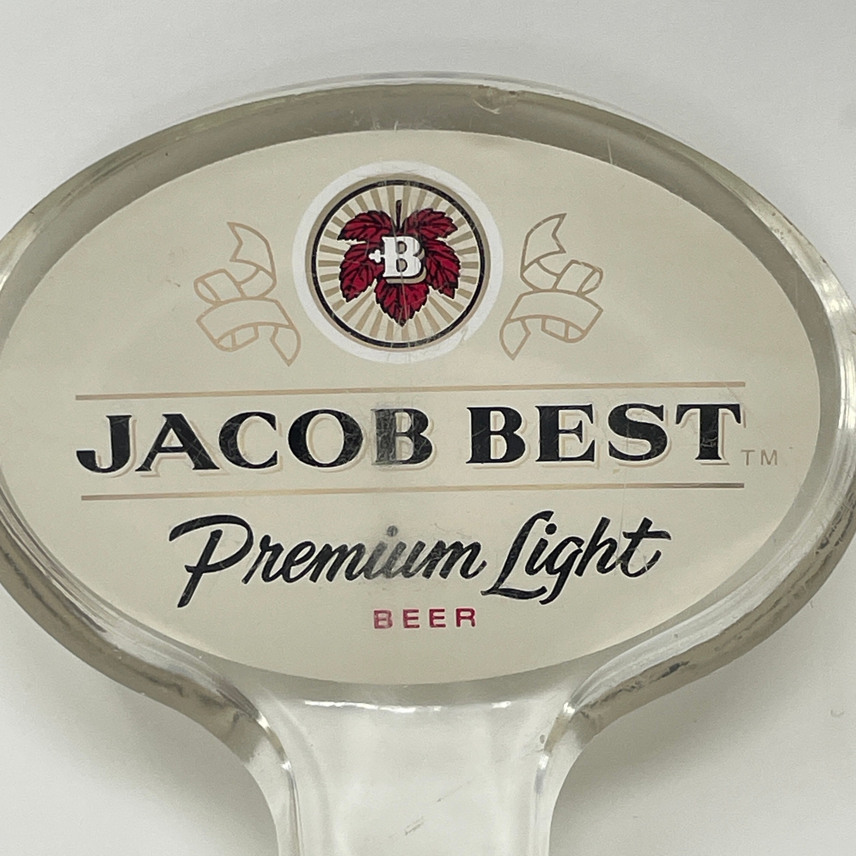 Vintage/antique Pub Beer Tab Lot of 2 Acrylic Wood Handles Jacob Strohs ...