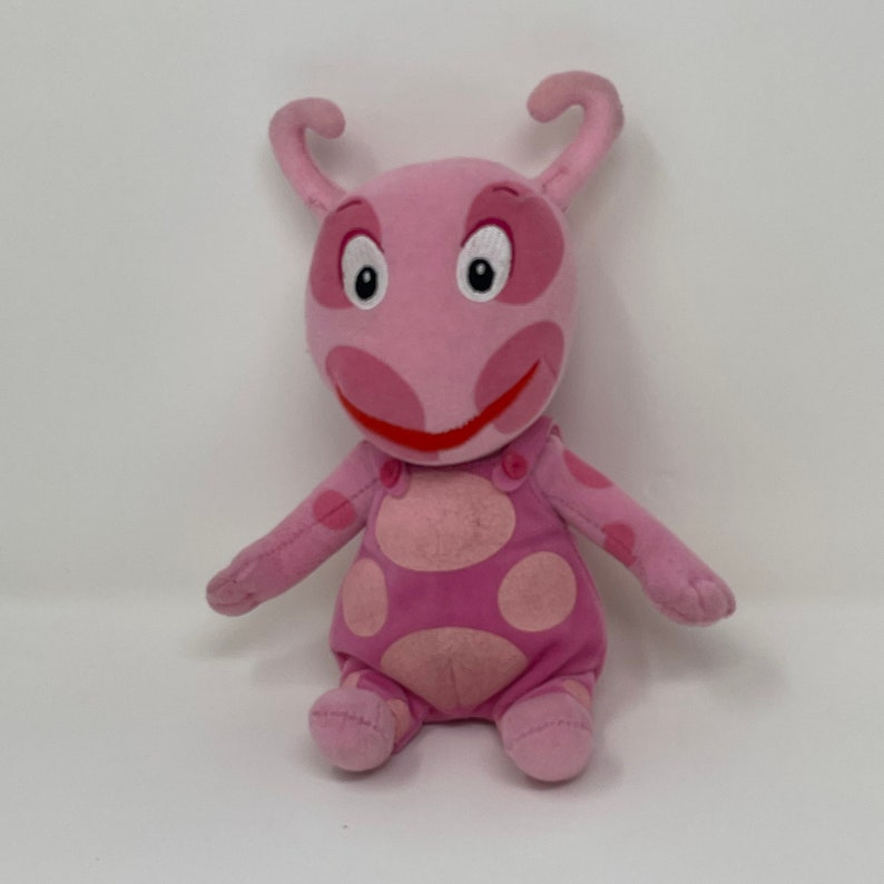 Vintage Y2K TY Backyardigans Uniqua Beanie Babies Pink Spot Plush ...