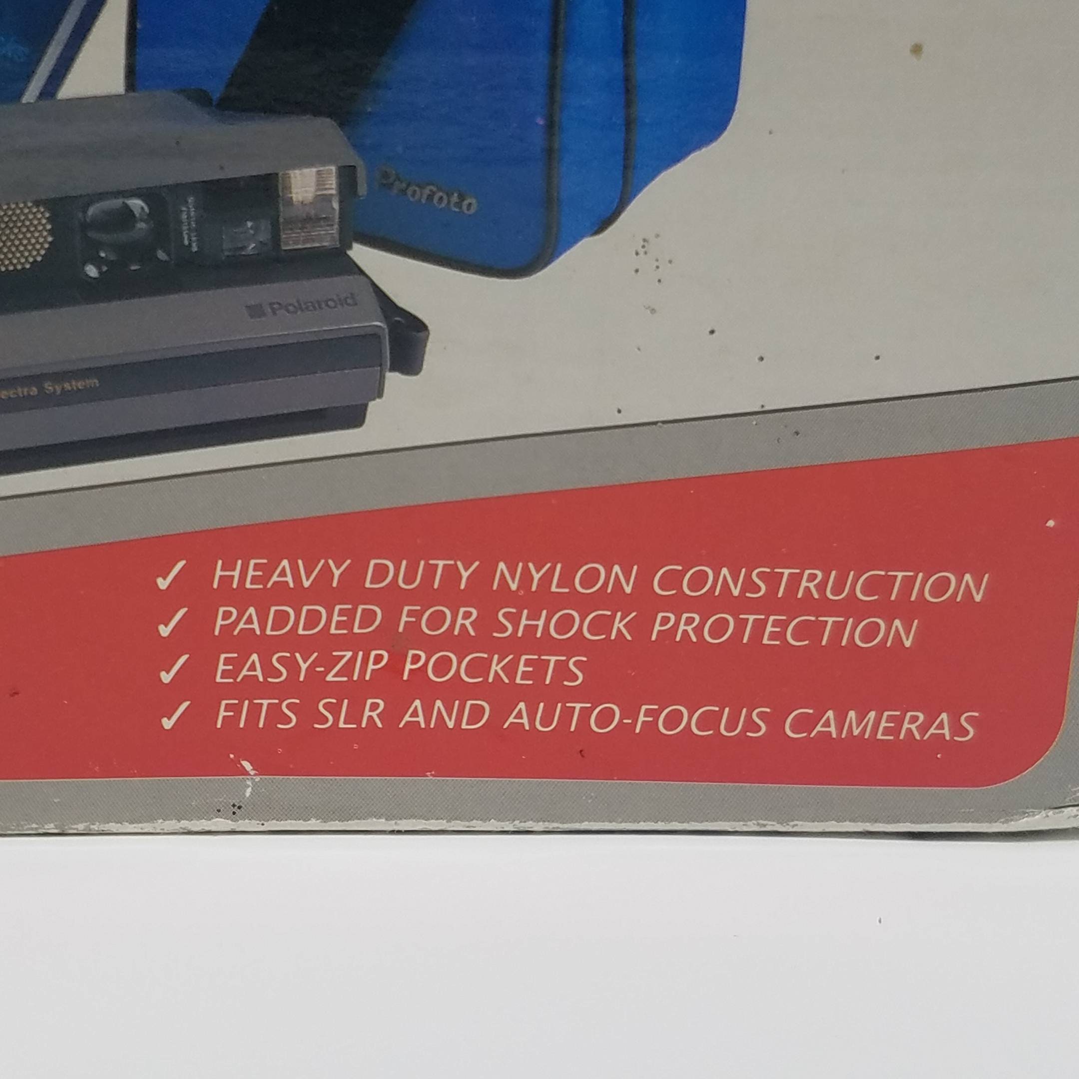 Vintage Profoto Polaroid Camera Blue Case Heavy Duty Nylon Construction ...