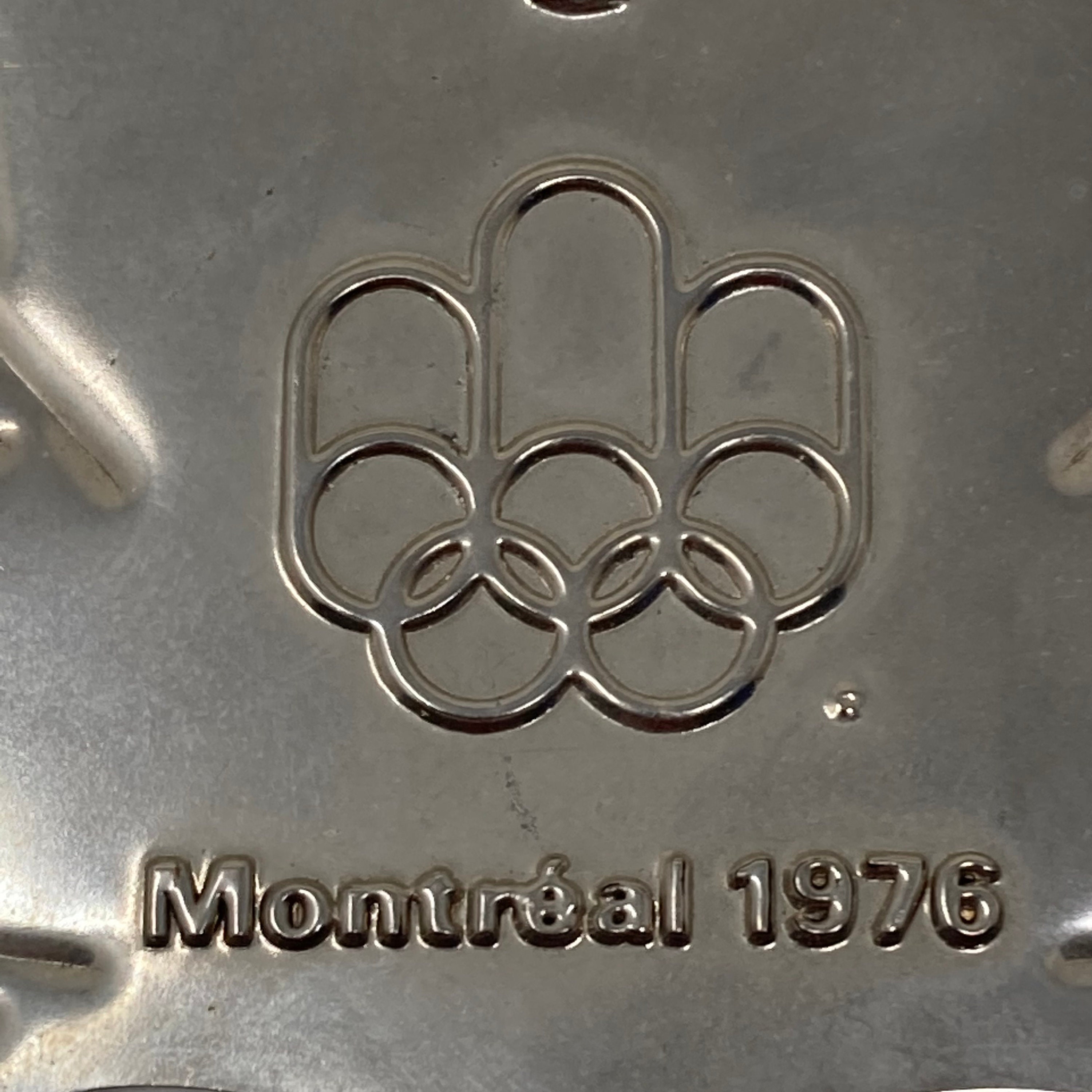 Vintage Olympics Metal Stamp Cut Maple Leaf Montreal Canada 1976 Set of ...