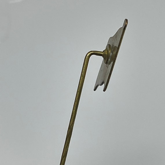 Vintage White Flag NSSR Red Cross Gold Tone Metal Sti… - Gem