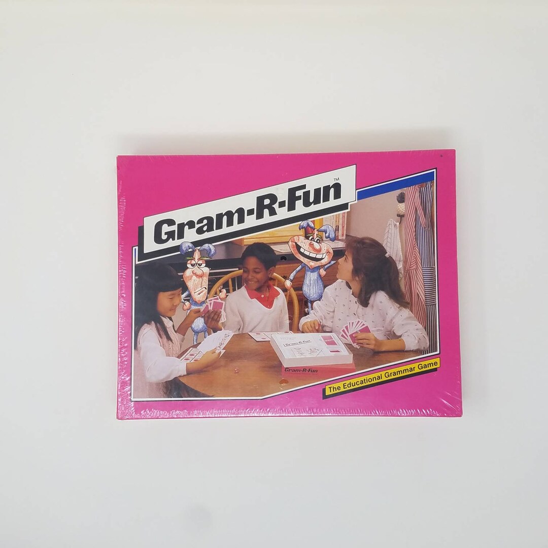 Gram R Fun the Educational Grammar Game Brand New Sealed 1987 Made in ...