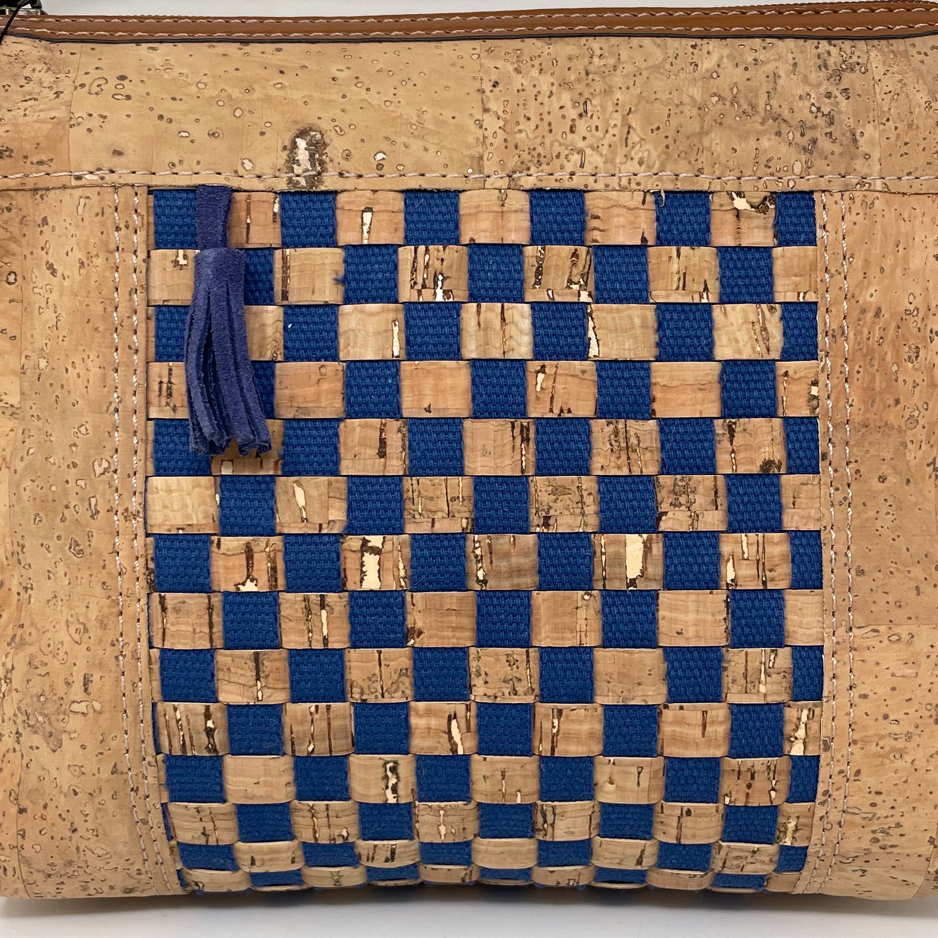 Vintage Y2K Ferchi Cork Shoulder Bag Eco Friendly Vegan Checkers Board ...