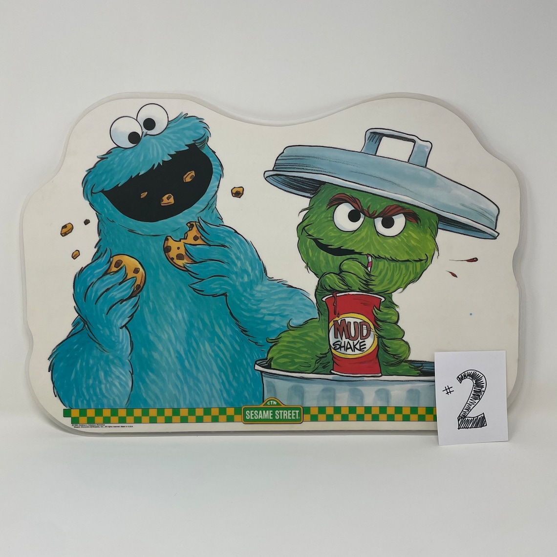 Cookie Monster and Oscar the Grouch Sesame Street Placemat - Etsy