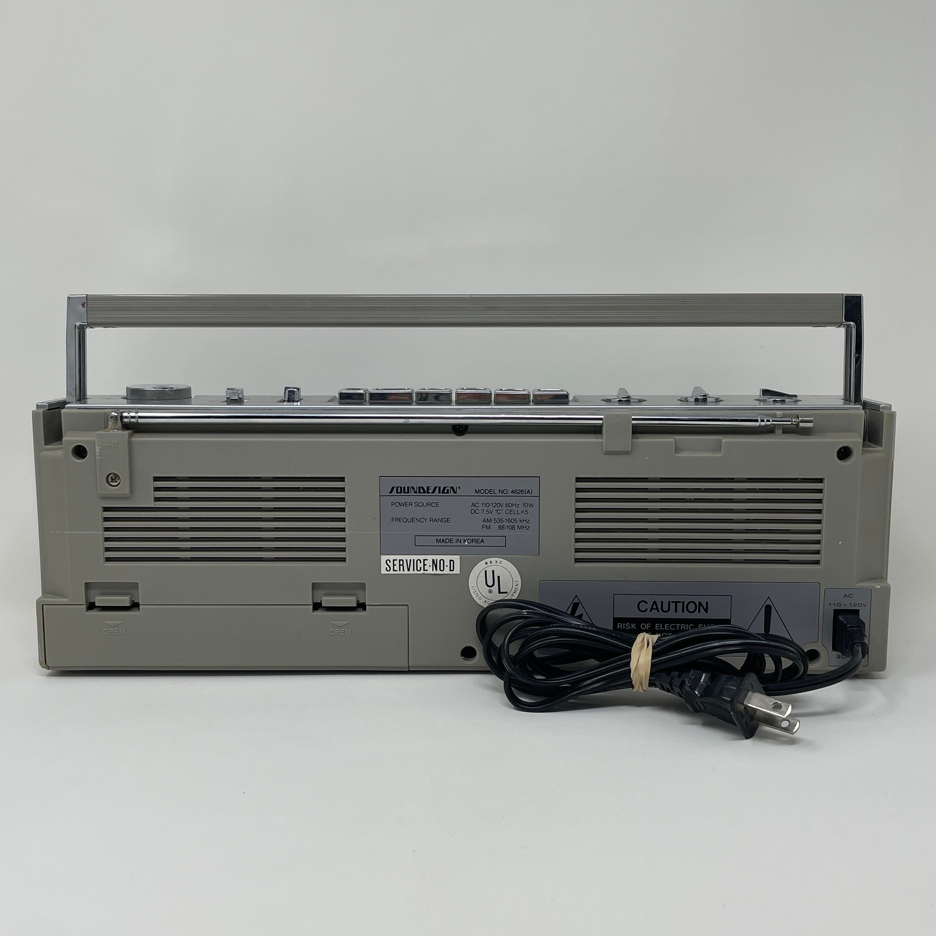 Vintage Soundesign Boombox FM/AM Stereo Radio/cassette Recorder Player ...