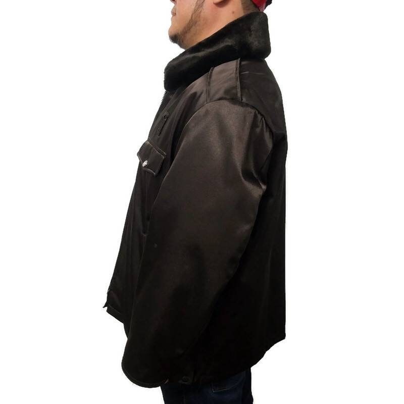 Vintage Shiny Brown Jacket Flying Cross by Fechheimer Union - Etsy