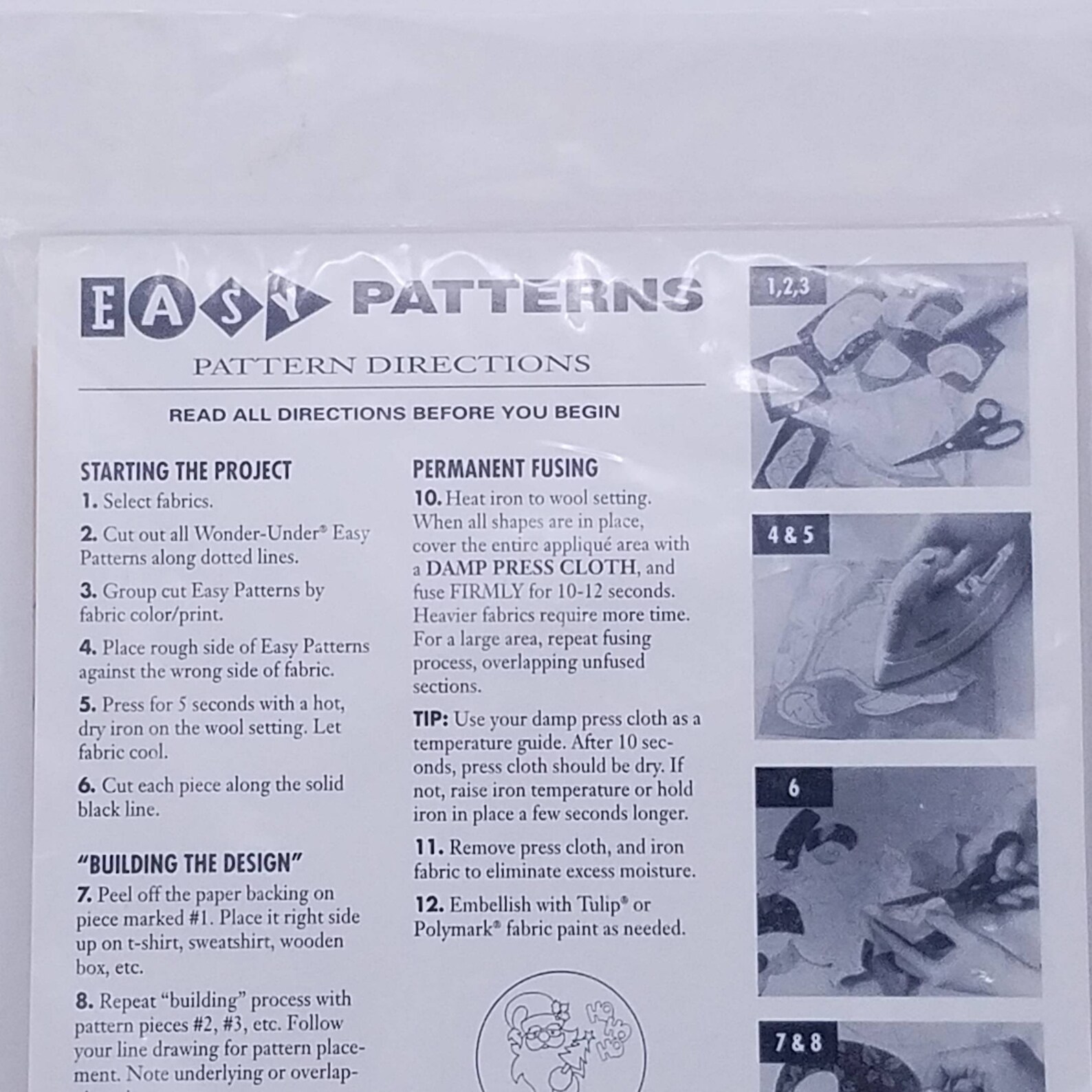 90s Pellon Christmas Collection Wonder-under Easy Patterns Iron Ons - Etsy