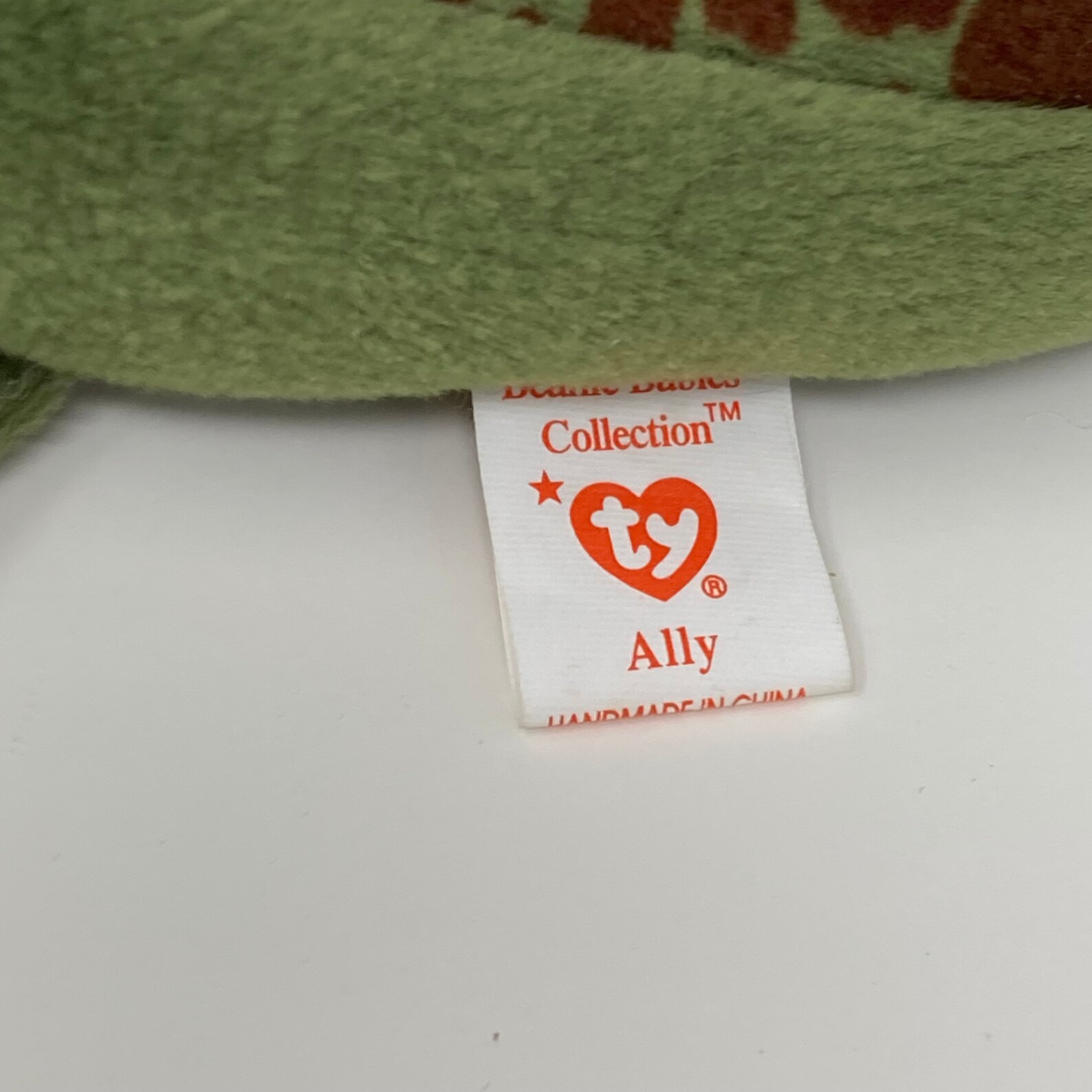 Vintage RARE Retired TY Beanie Original Ally the Alligator Beanie Baby ...